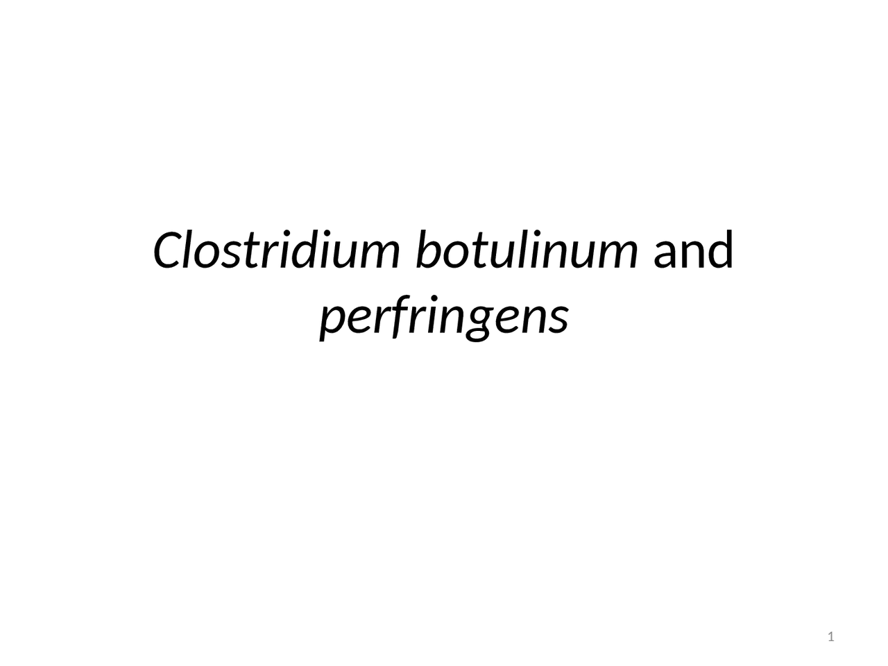 Clase Clostridium Perfringens Docsity