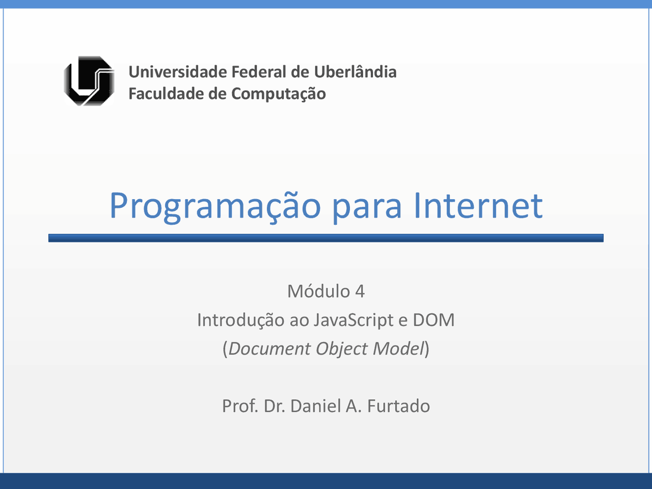 Programação Para Internet Javascript Docsity