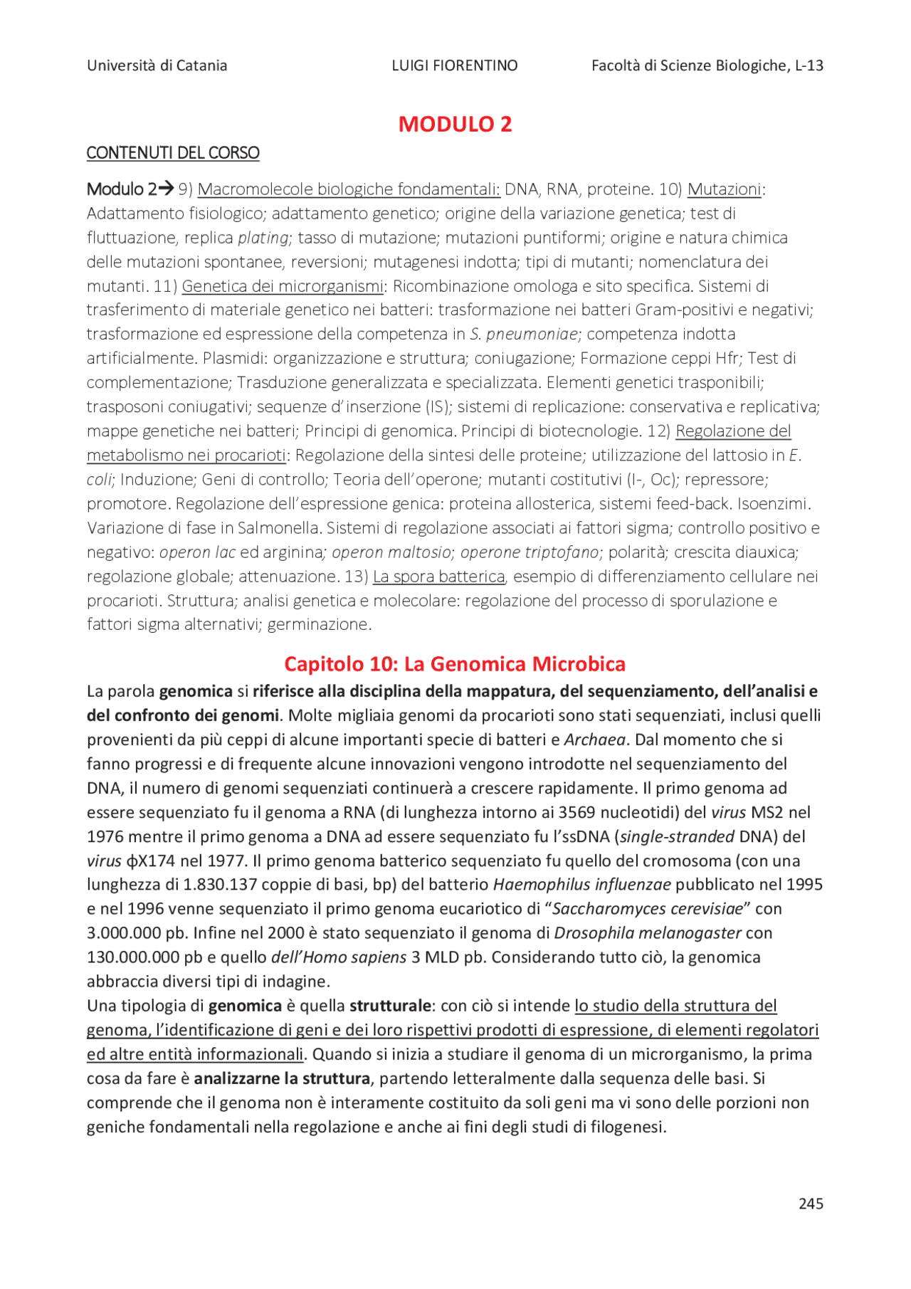 Riassunti Di Microbiologia Modulo 2 Docsity