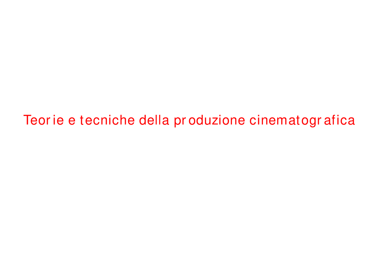 Slide Lezioni Produzione Docsity
