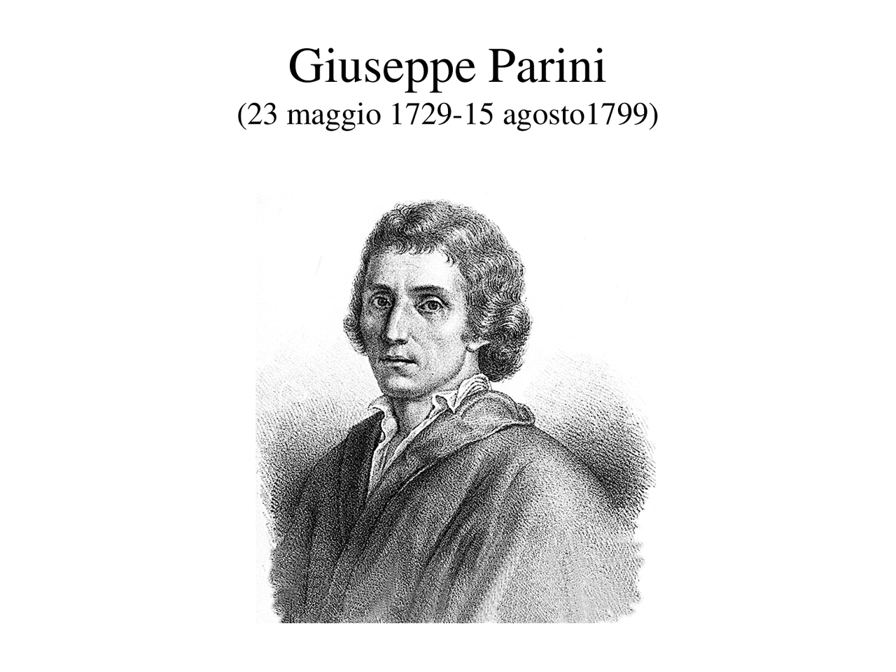 Vita e opere di Giuseppe Parini | Slide di Italiano - Docsity
