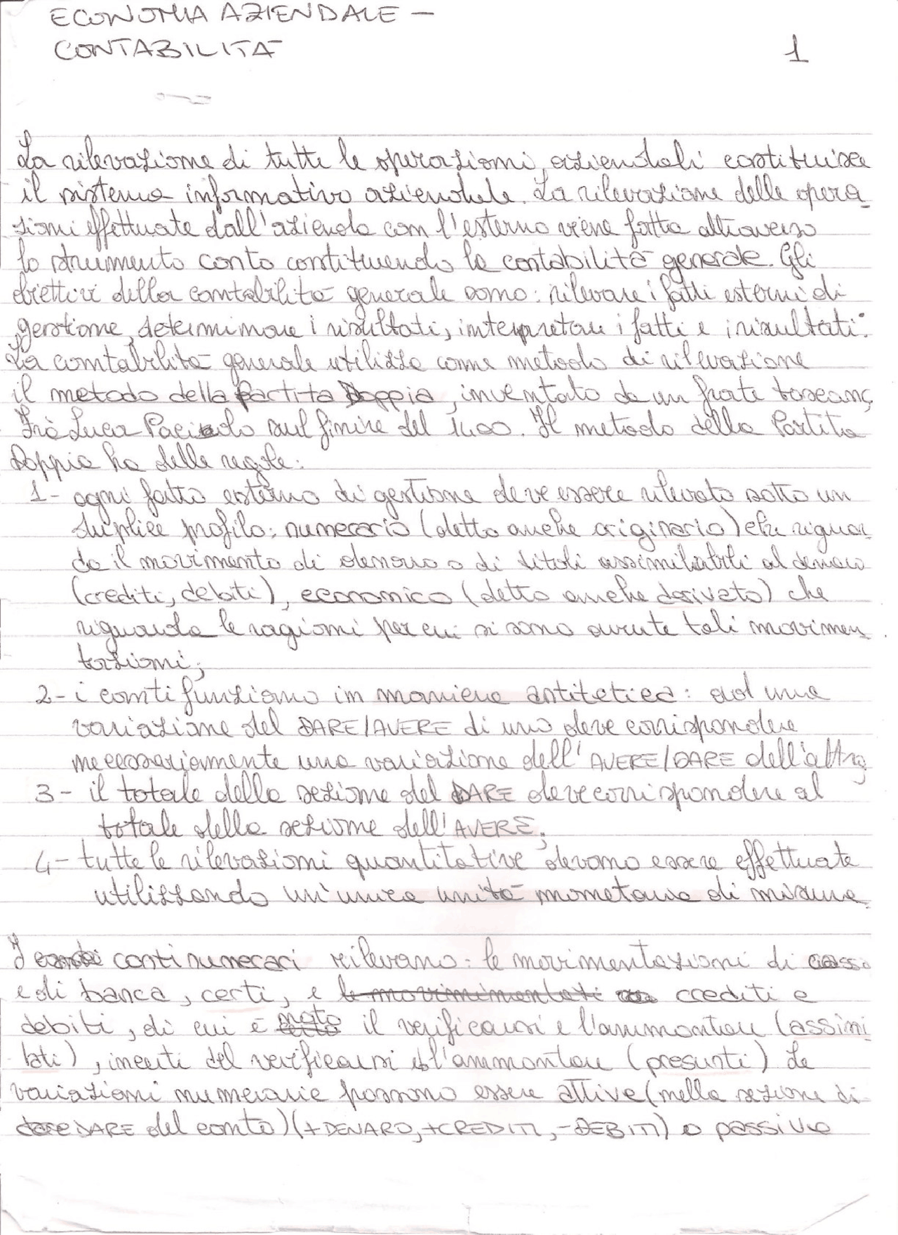 Contabilità Riassunto Docsity