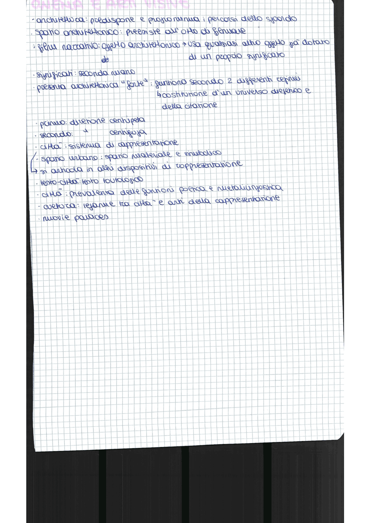 Schema Arti Visive Docsity