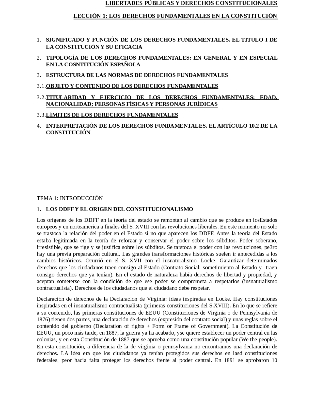 Tema 1 Derecho Constitucional Iii Docsity