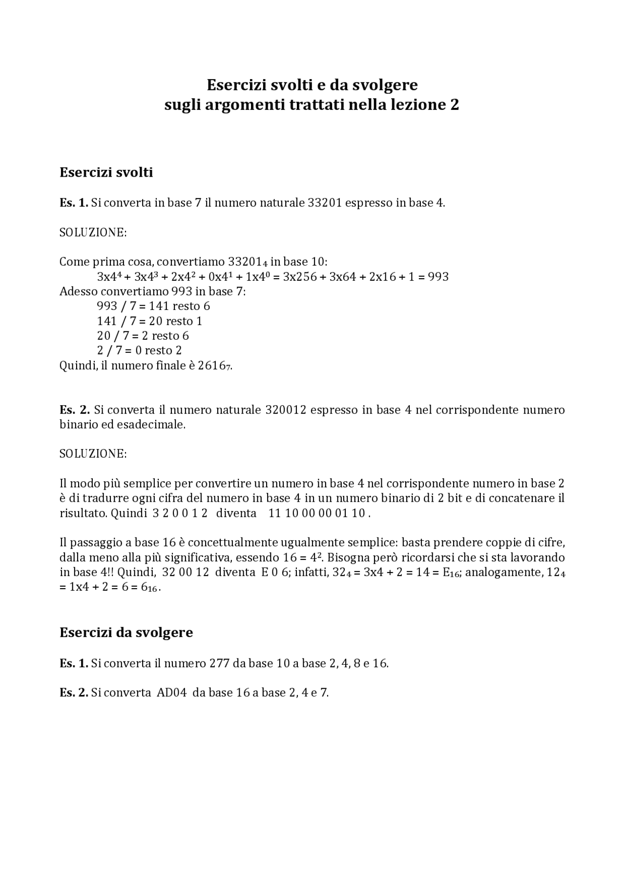 Progettazione Sistemi Digitali Docsity