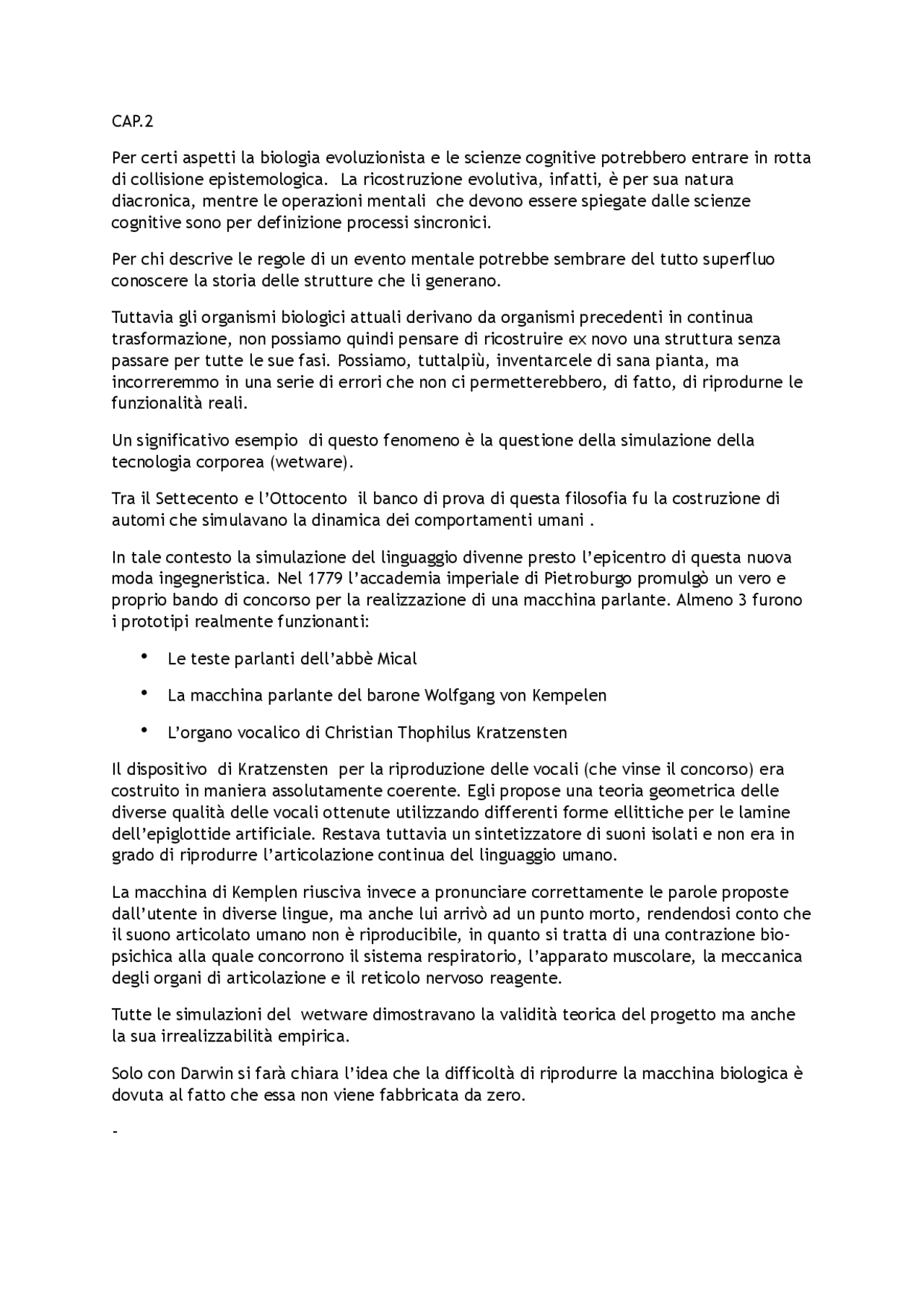 Linguaggio Evoluzione E Scienze Cognitive Unintroduzione Docsity