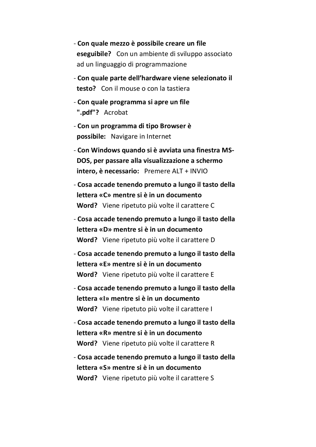 File Domande Esame Ict E Società Dellinformazione Parte 2 Docsity