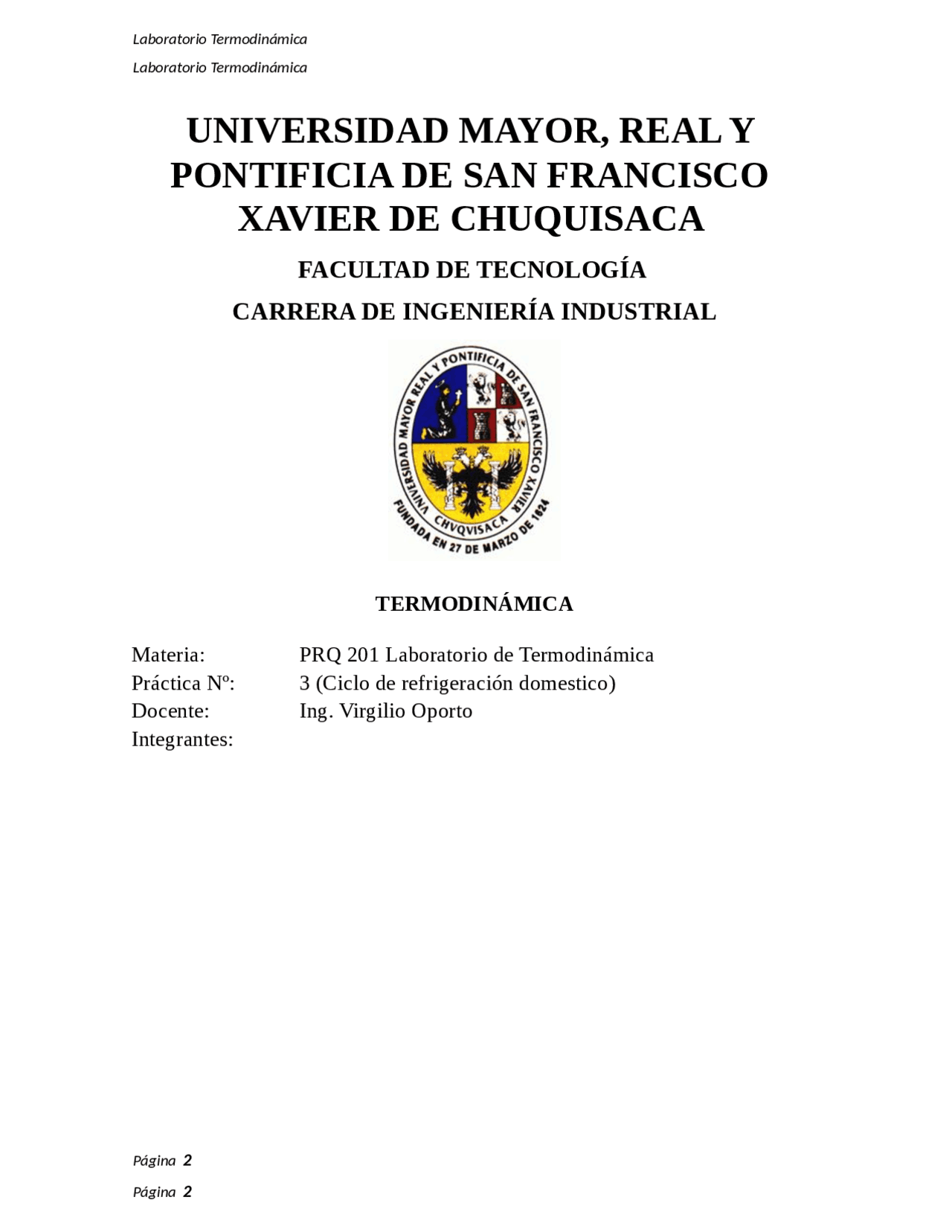 Informe De Termo