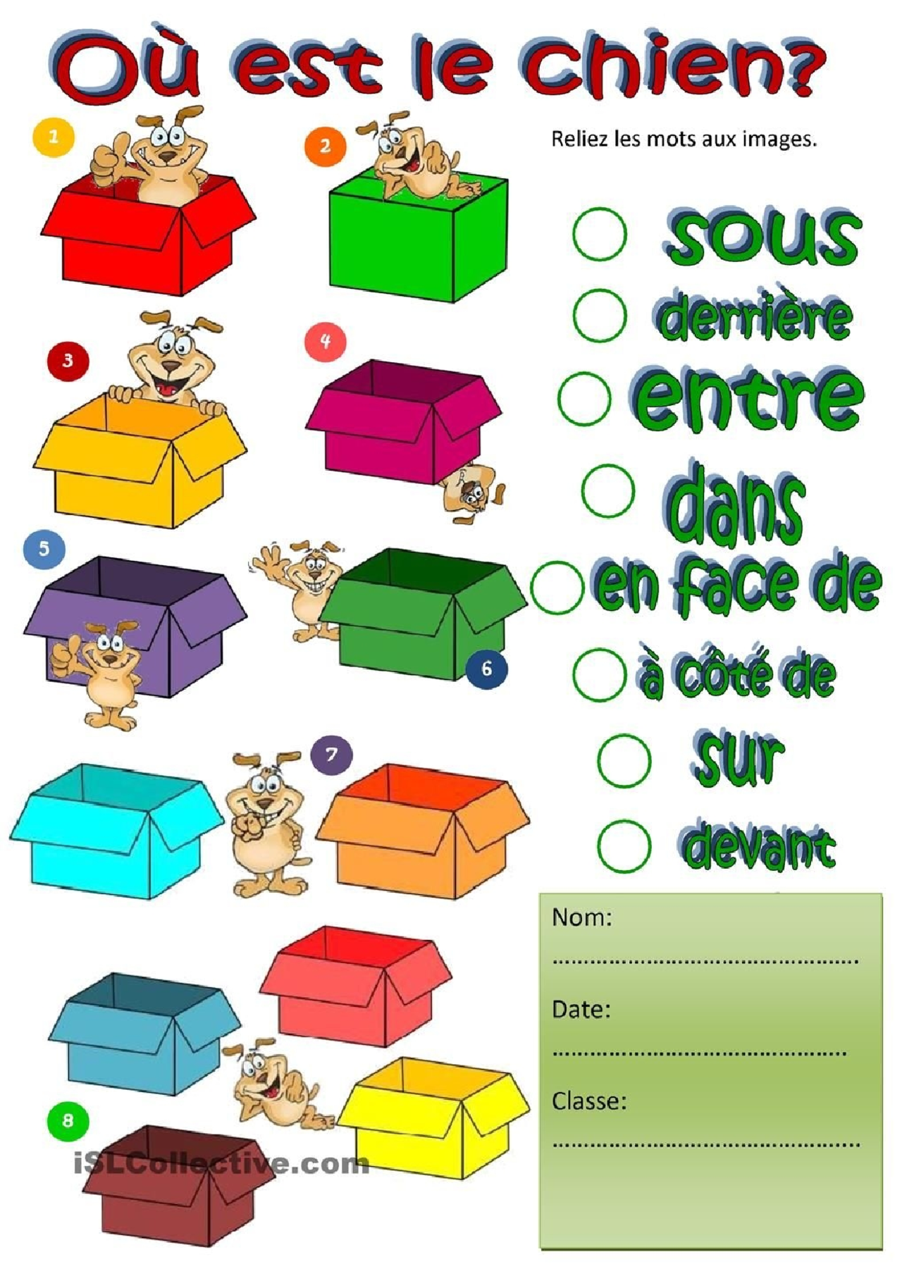 Ejercicios de Francés - Docsity