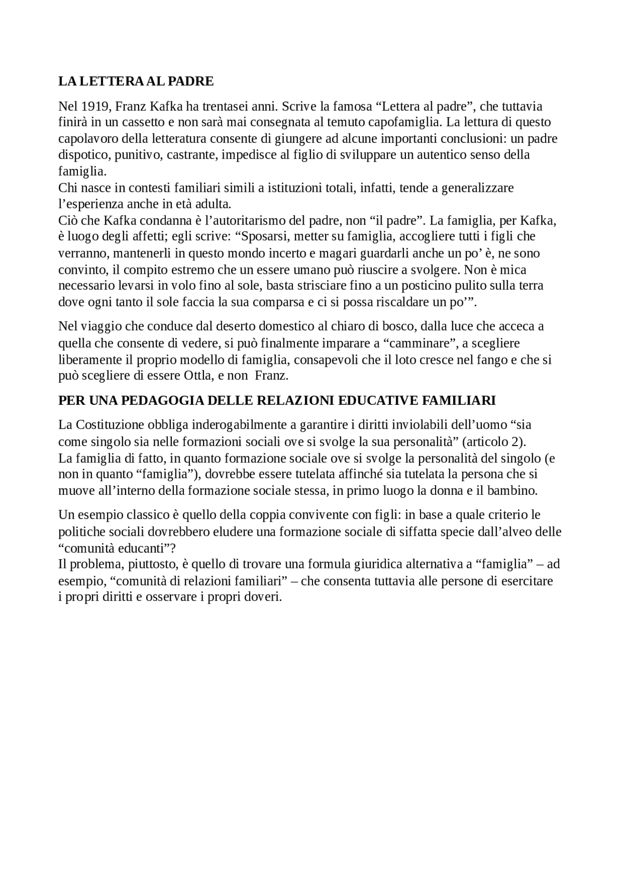 I Nuovi Padri Stramaglia Docsity
