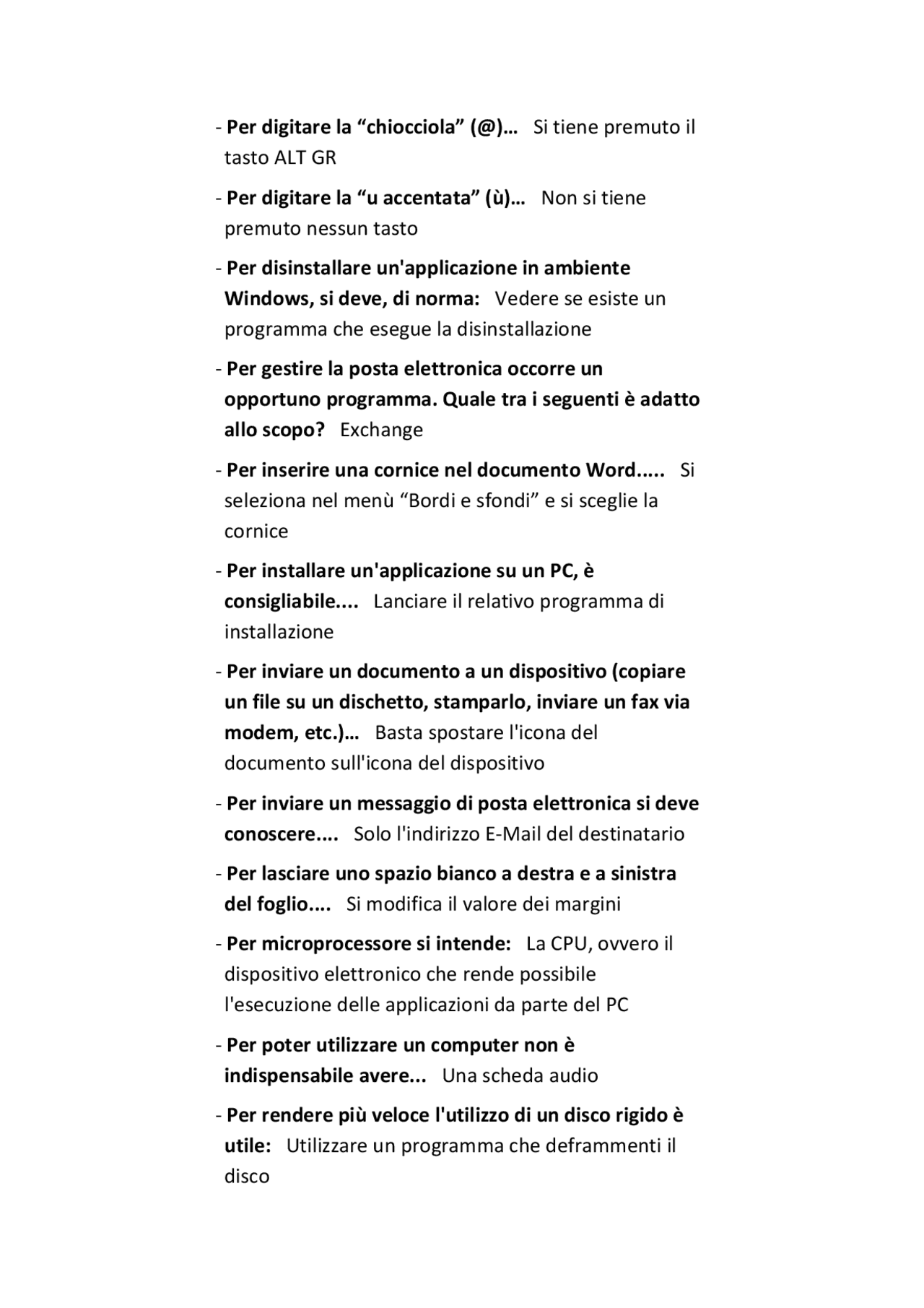 Domande Esame Ict E Società Dellinformazione Parte 5 Docsity