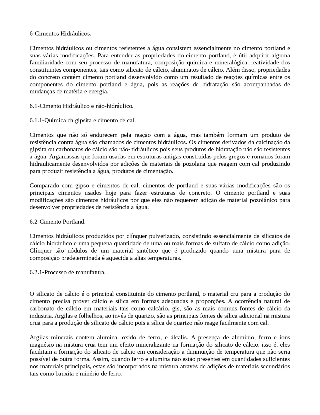 Materiais De Construção Civil Docsity