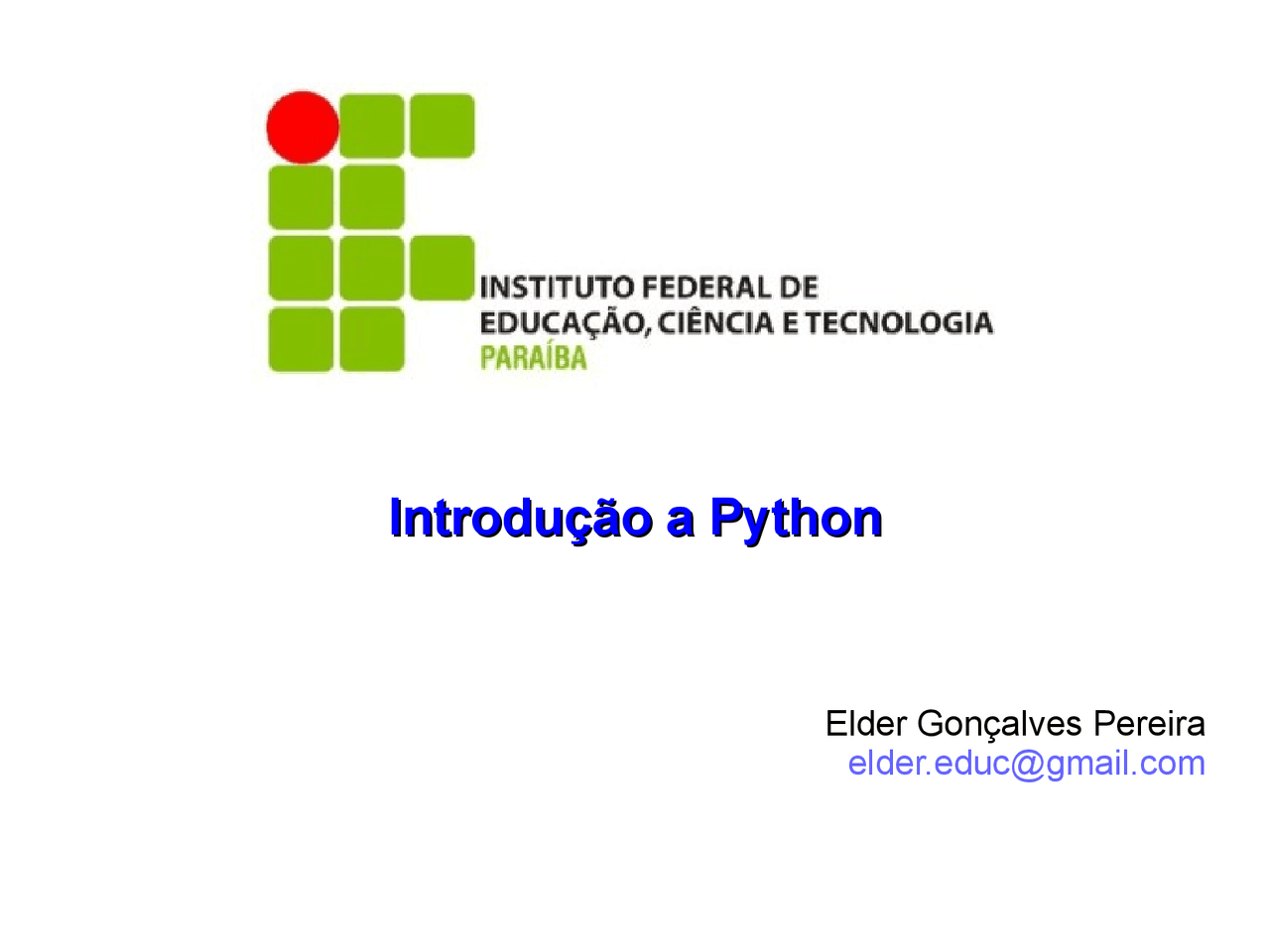 Introdução a programação | Notas de aula Programação e Tecnologias ...