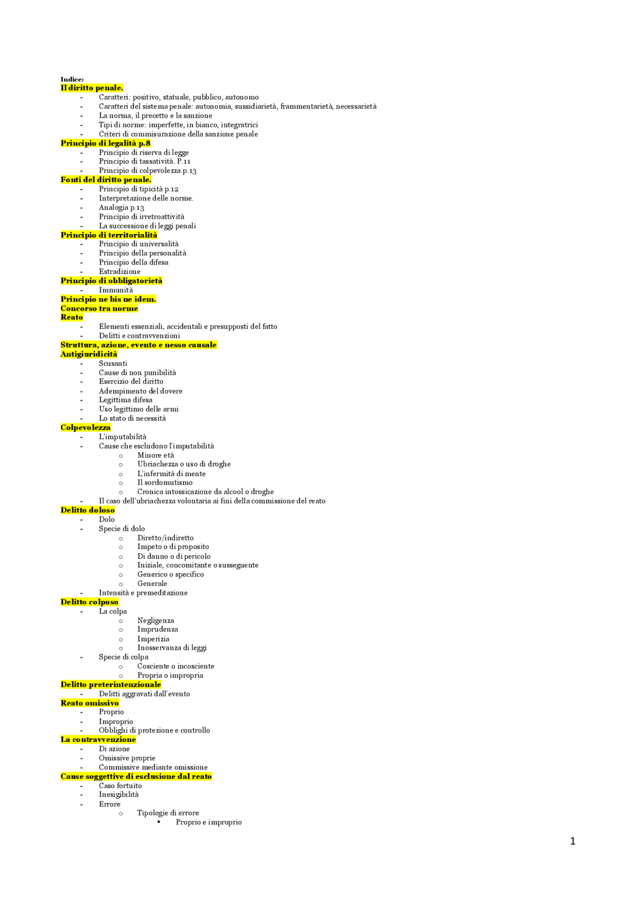 Introduzione Al Sistema Penale Docsity
