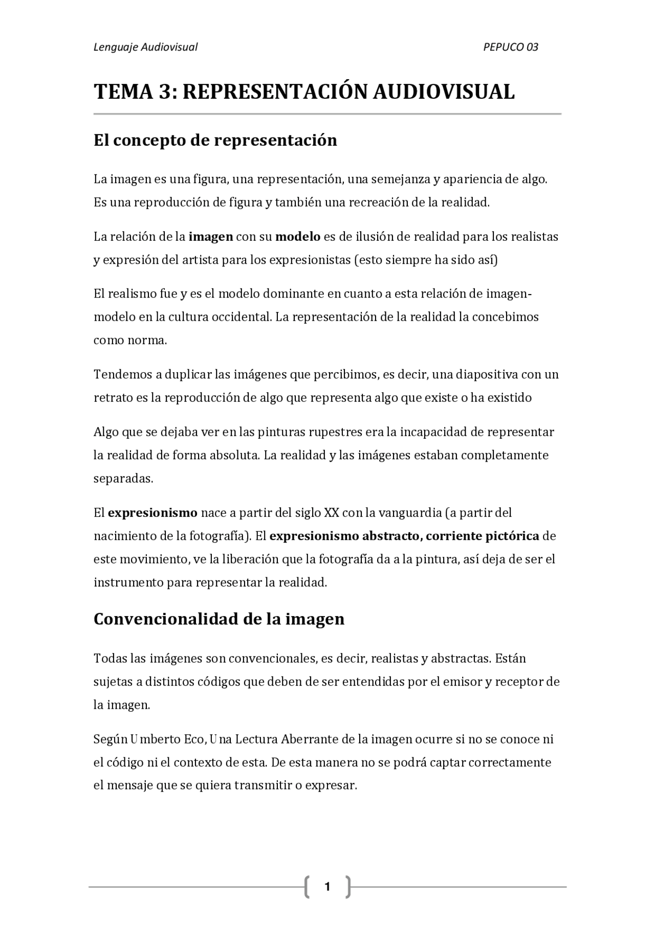 Lenguaje Audiovisual 1°pepuco Docsity