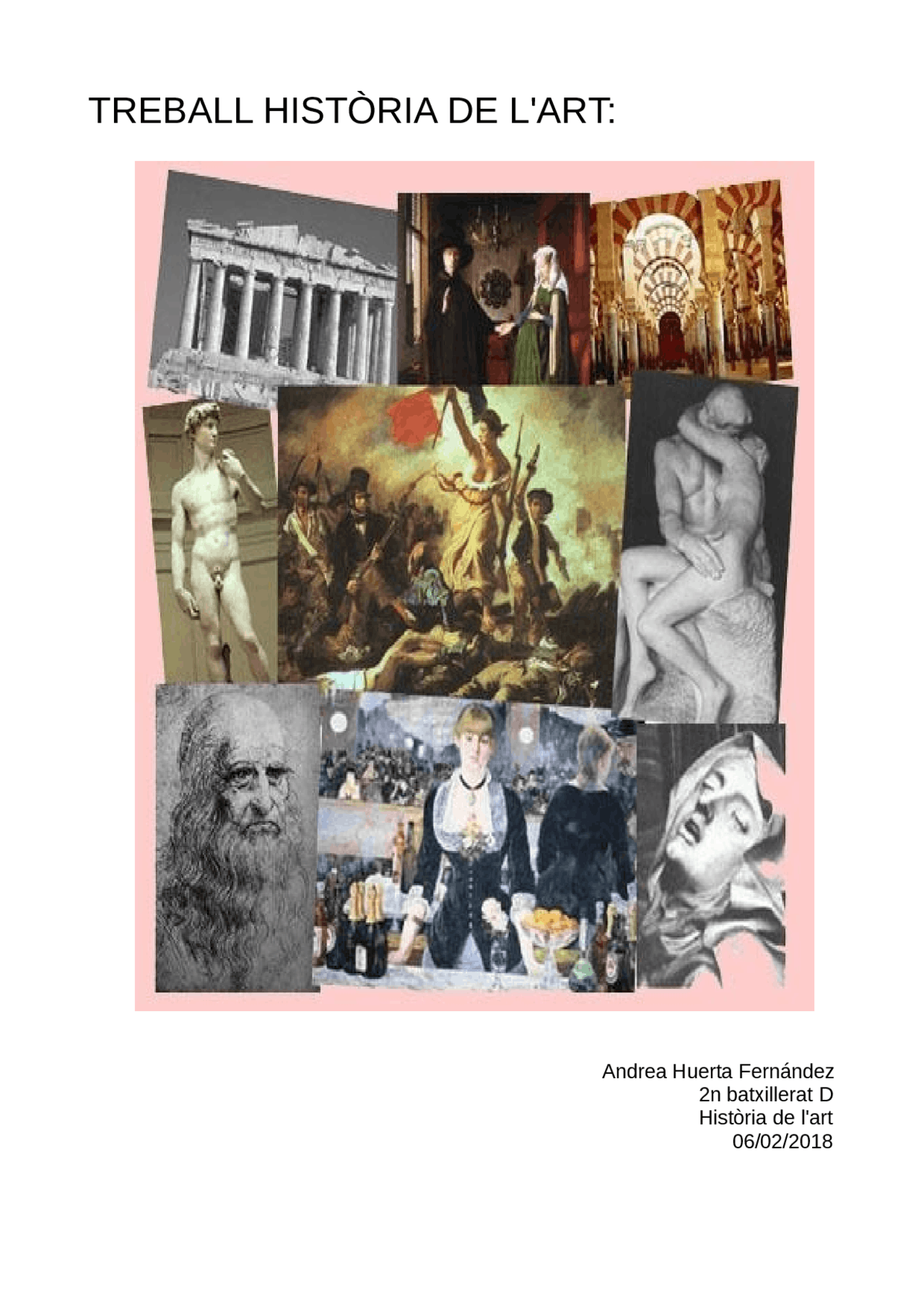 Treball Història de l'art - Docsity