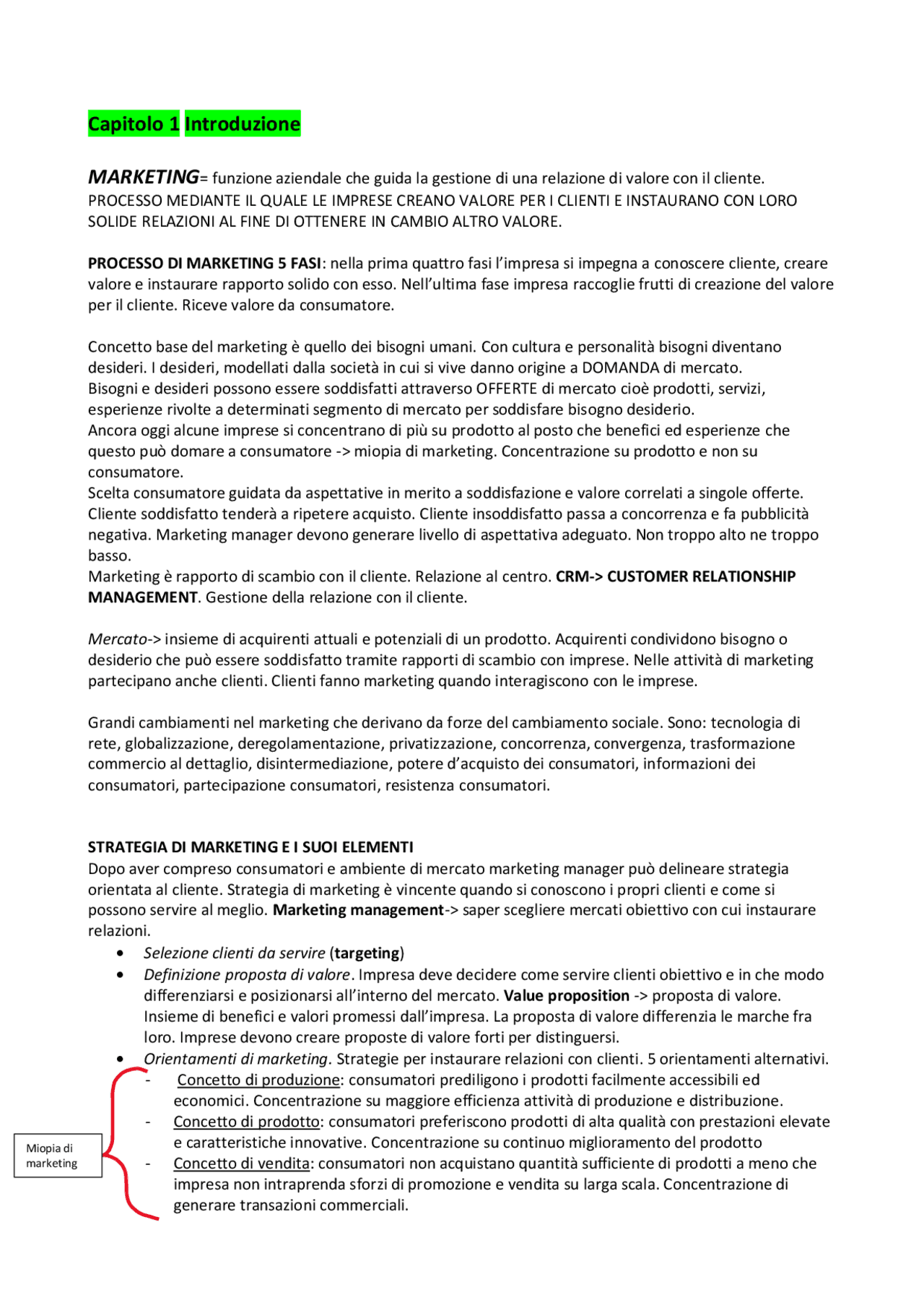 Principi Di Marketing Kotler Docsity