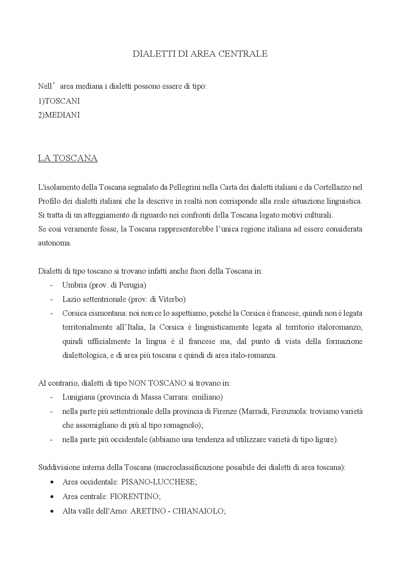 Profilo Linguistico Dei Dialetti Italiani Sintesi Del Corso Di