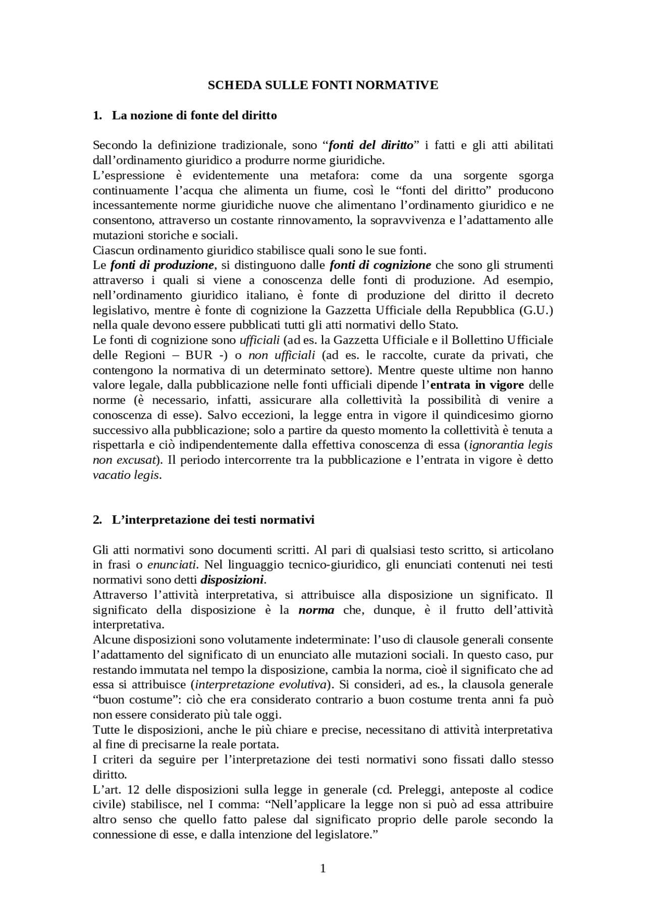 Tipologie Di Fontidiritto Pubblico Docsity