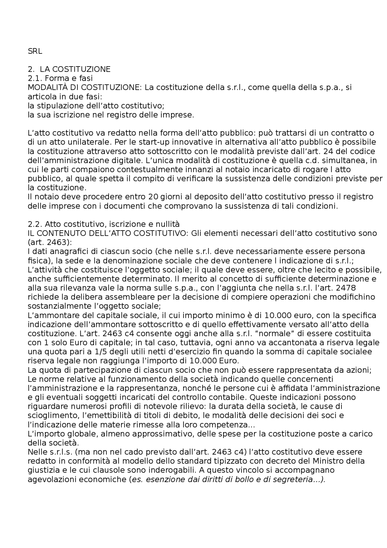 Diritto Commerciale Riassunto Capitolo 30 Docsity