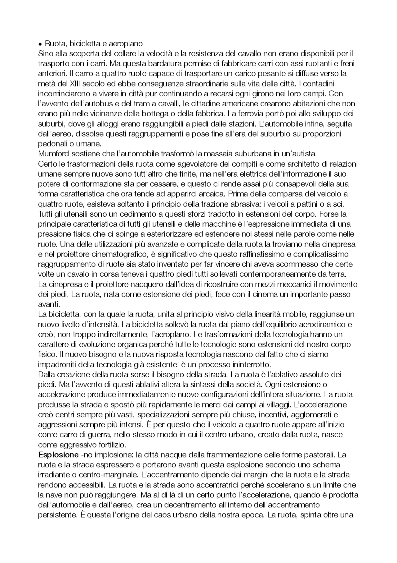 Riassunto Il Medium è Il Messaggio Docsity