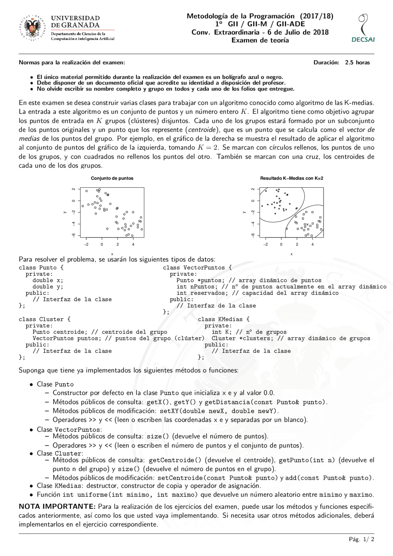 Examen De Metodologia De La Programacion Docsity