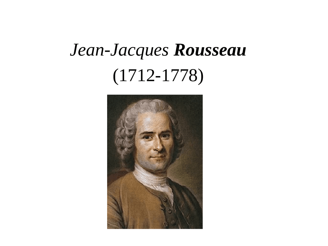 Jean Jacques Rousseau Una Sintesi Docsity