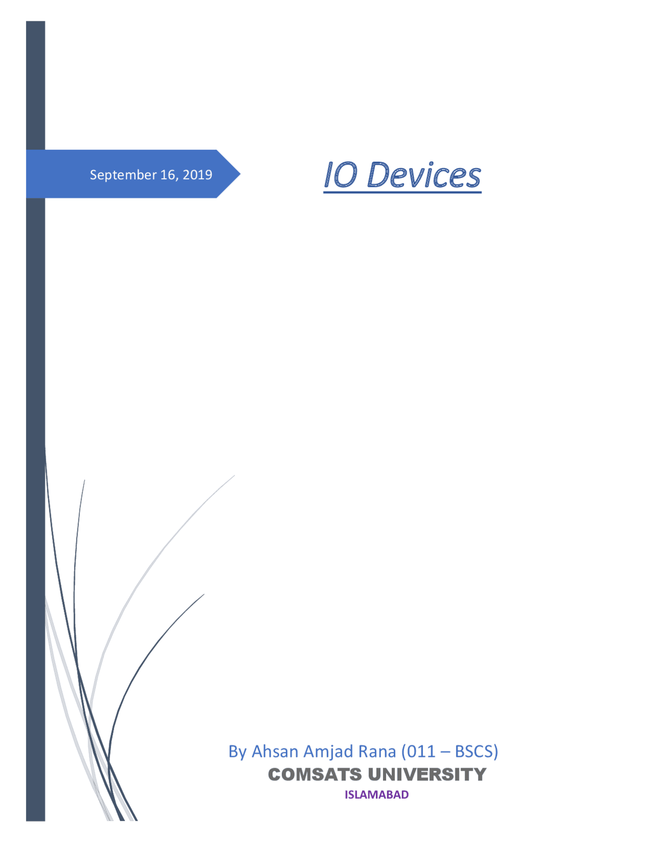 Input And Output Devices Short Rivew Docsity