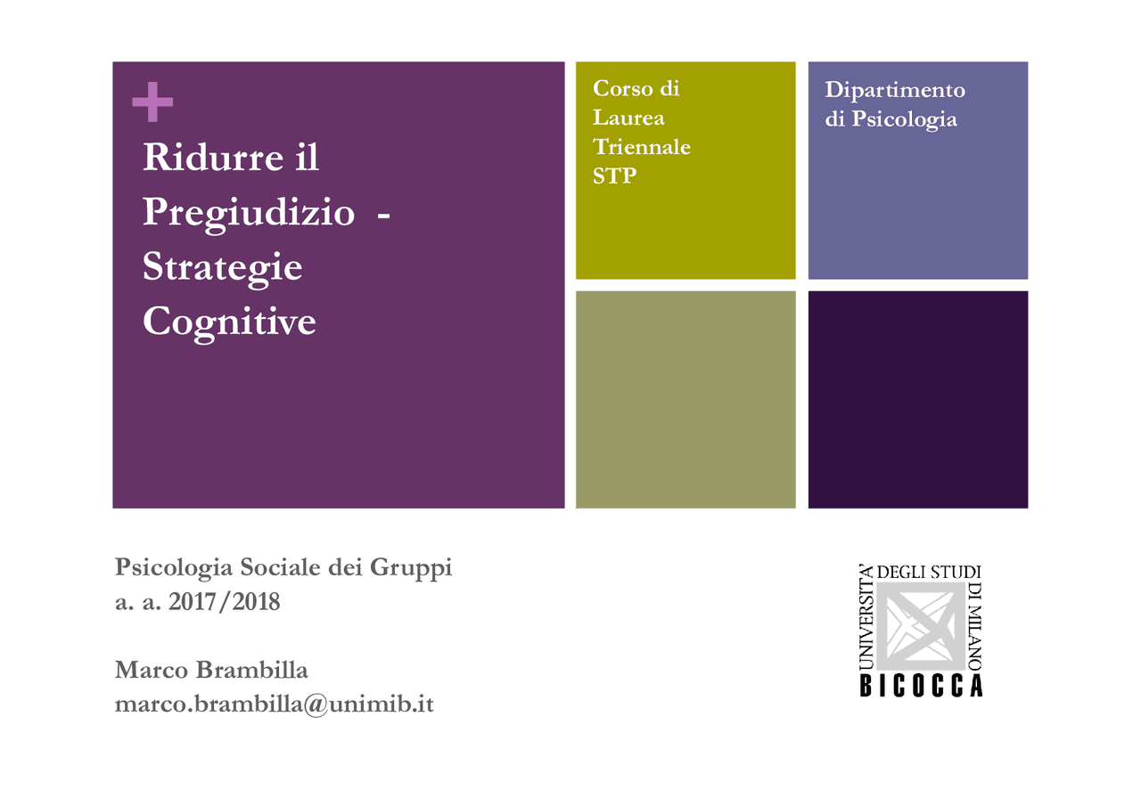 Slide Psicologia Sociale Dei Gruppi Docsity