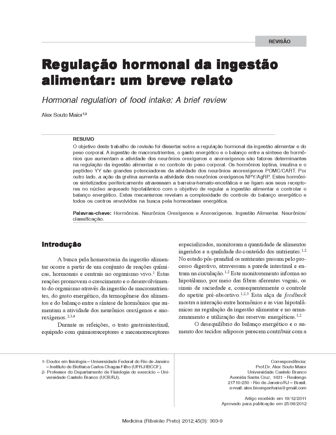 Regulação hormonal da ingestão alimentar um breve relato.pdf | Resumos ...