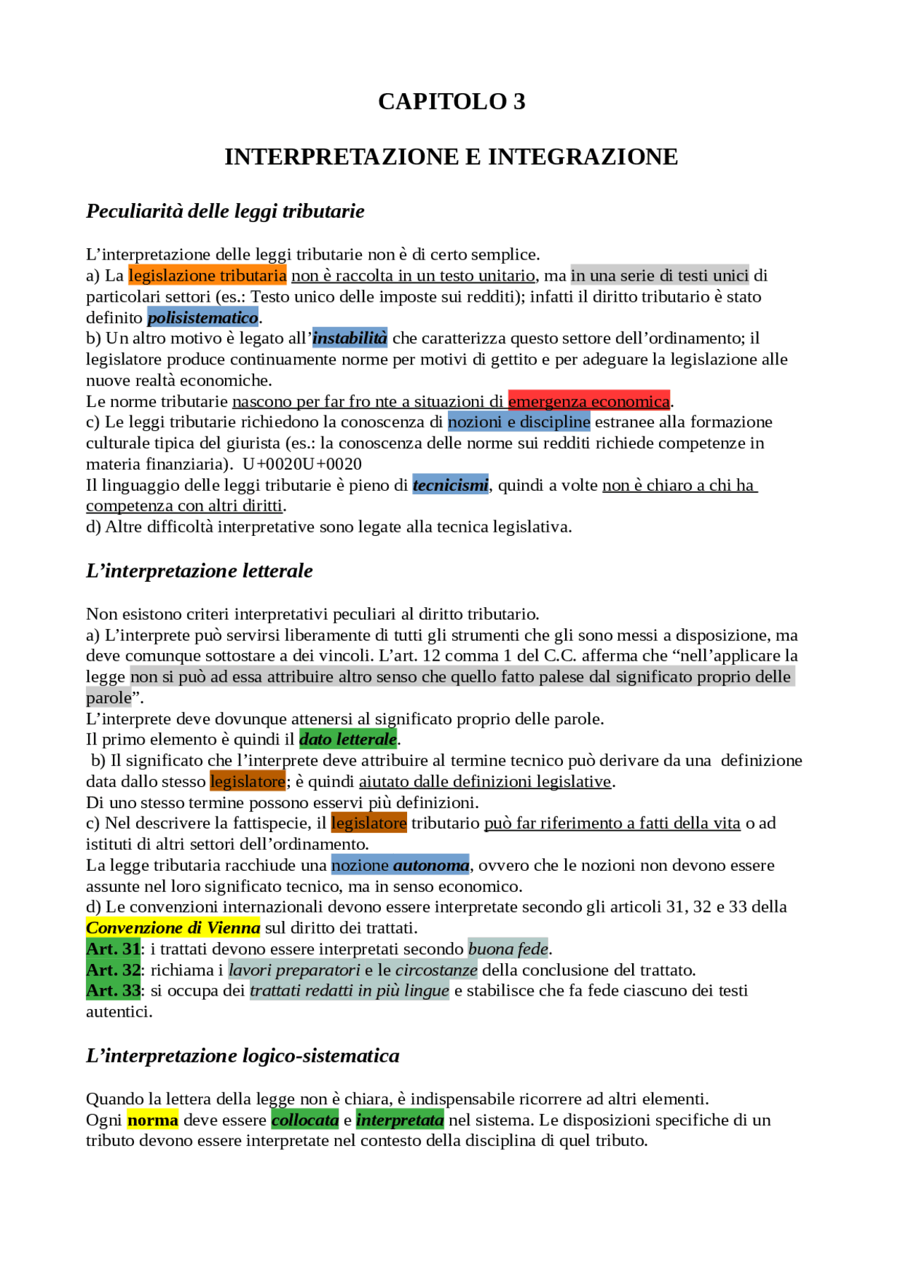 Riassunti Diritto Tributario Docsity
