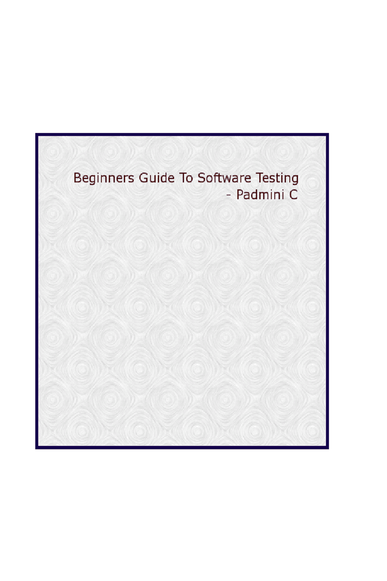 Software Testing Principles Lecture Notes Introduction To Software