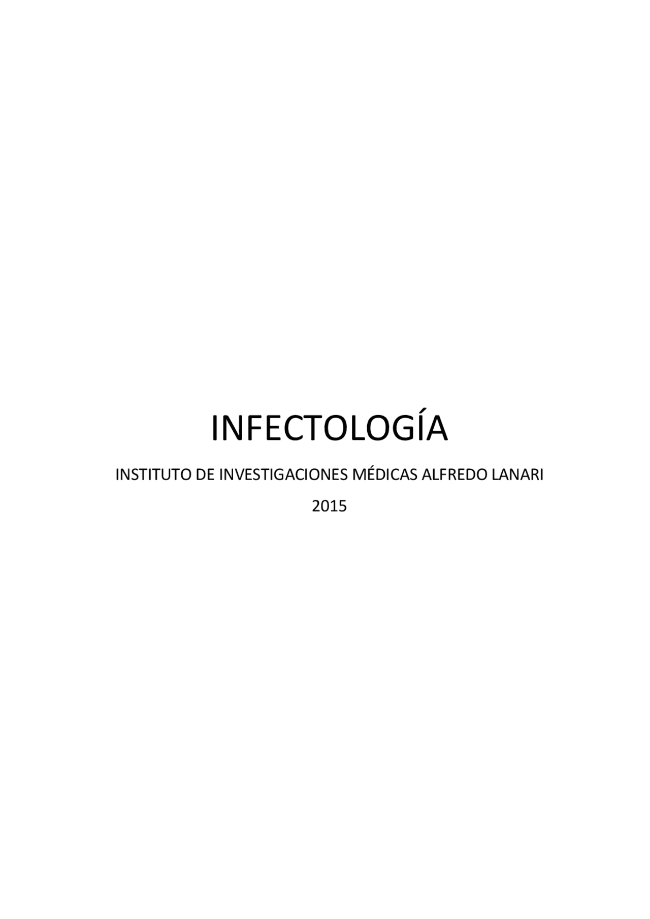 Apunte Infectologia Docsity