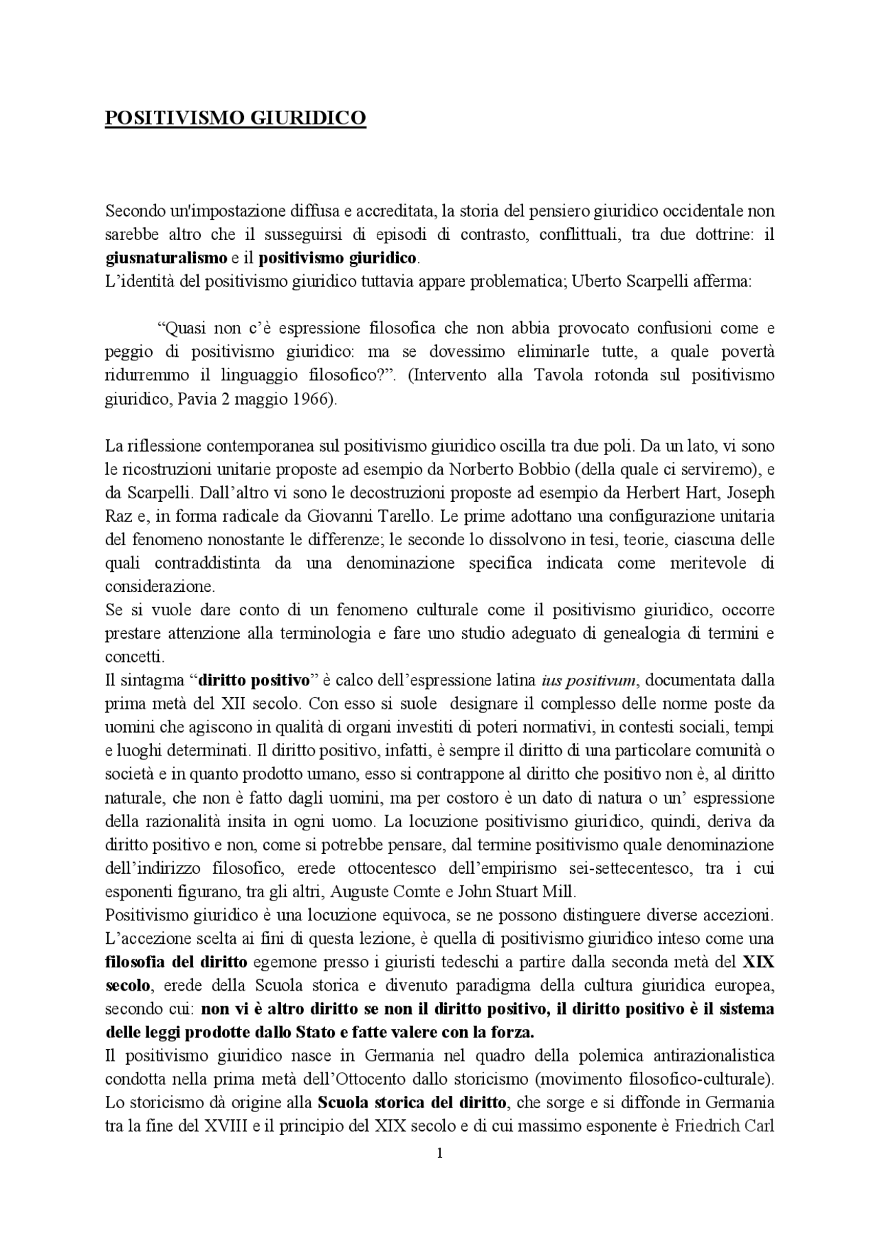 Positivismo Giuridico Dmpdf Docsity