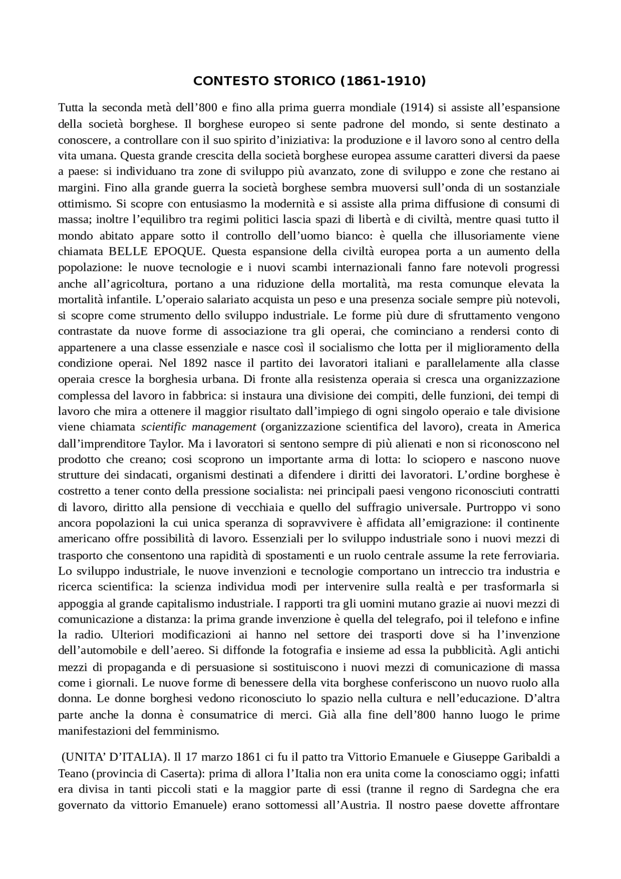 Riassunto Autori Di 800 900 Docsity riassunto-autori-di-800-900-docsity