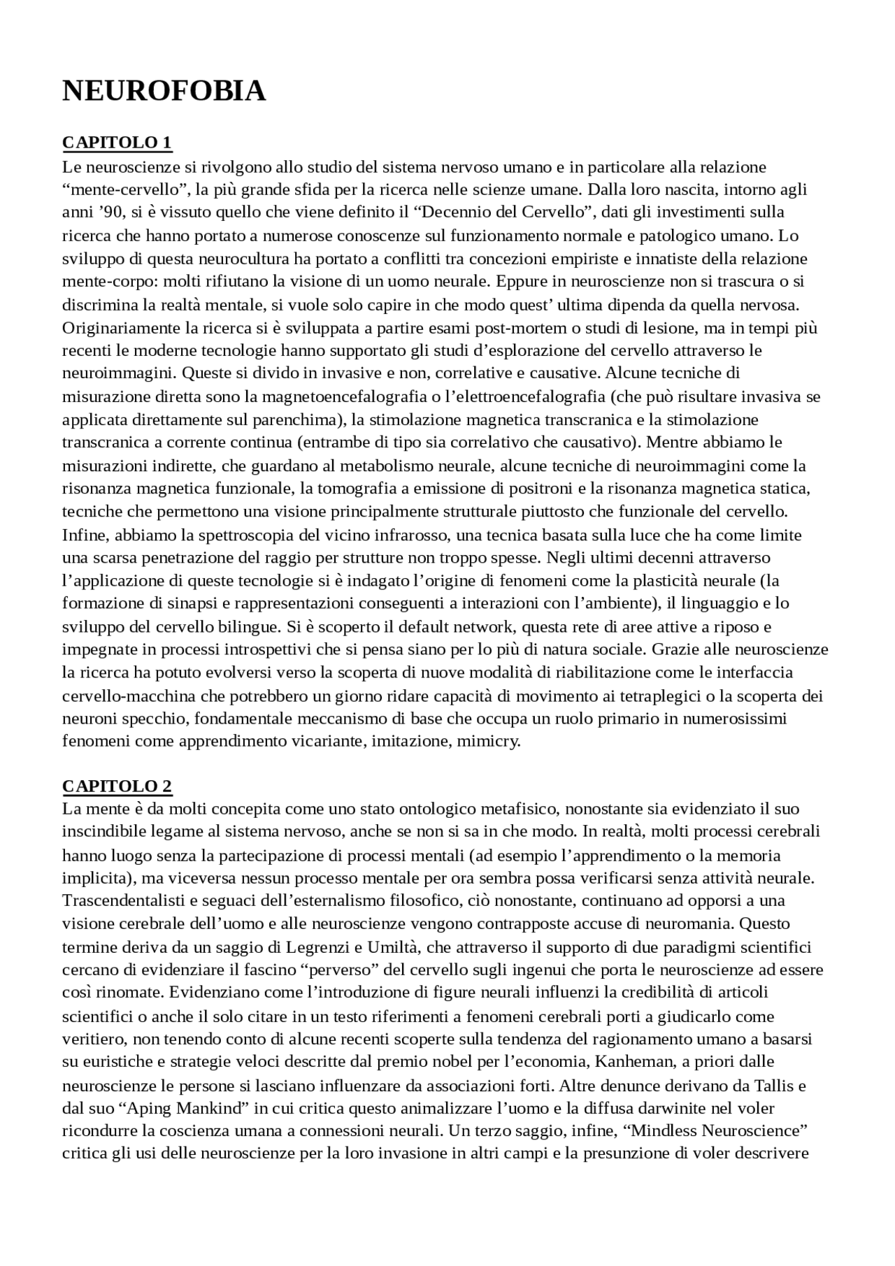 Esame A Scelta Aglioti Neuroscienze Sociali Docsity