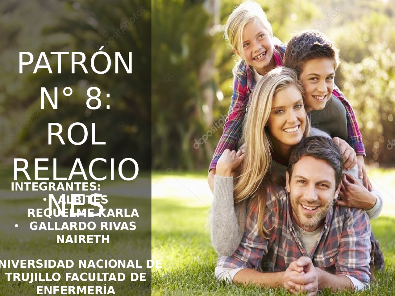 PATRÓN N°8 ROL/ RELACIONES | Diapositivas de Ciencias Aplicadas a la ...