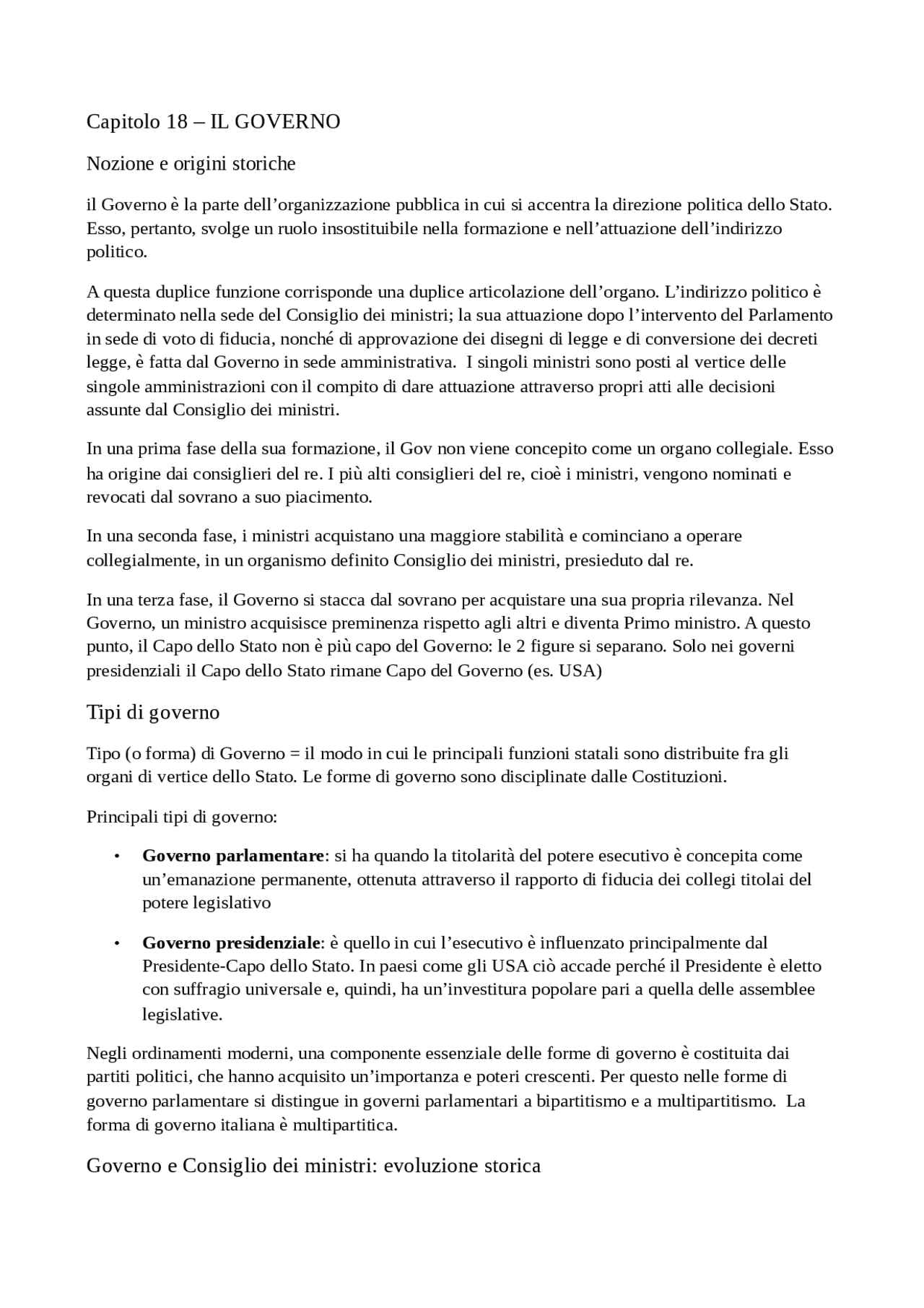 Riassunto Cap 18 E 19 Manuale Di Diritto Pubblico Docsity