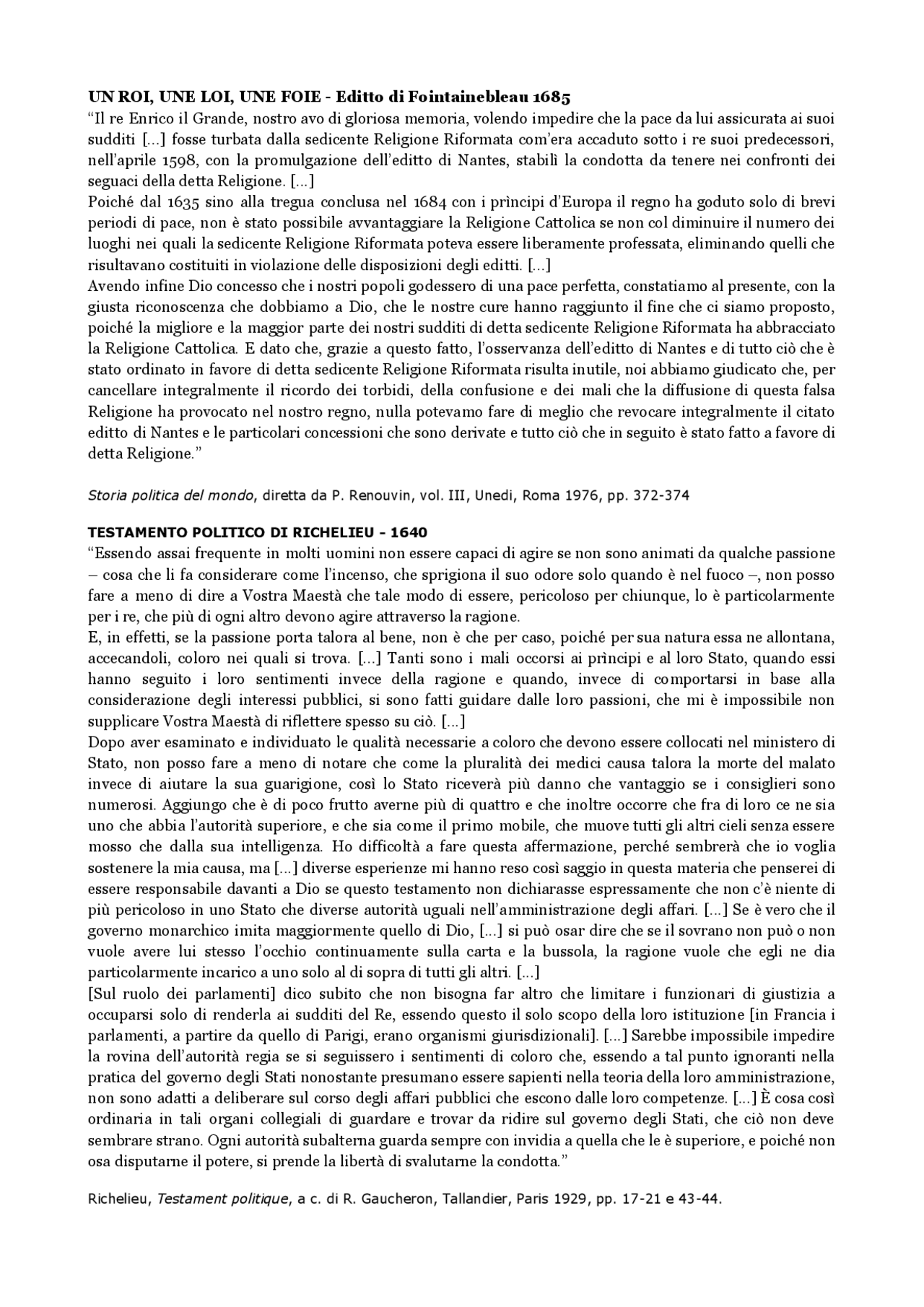 Documenti Assolutismo Docsity