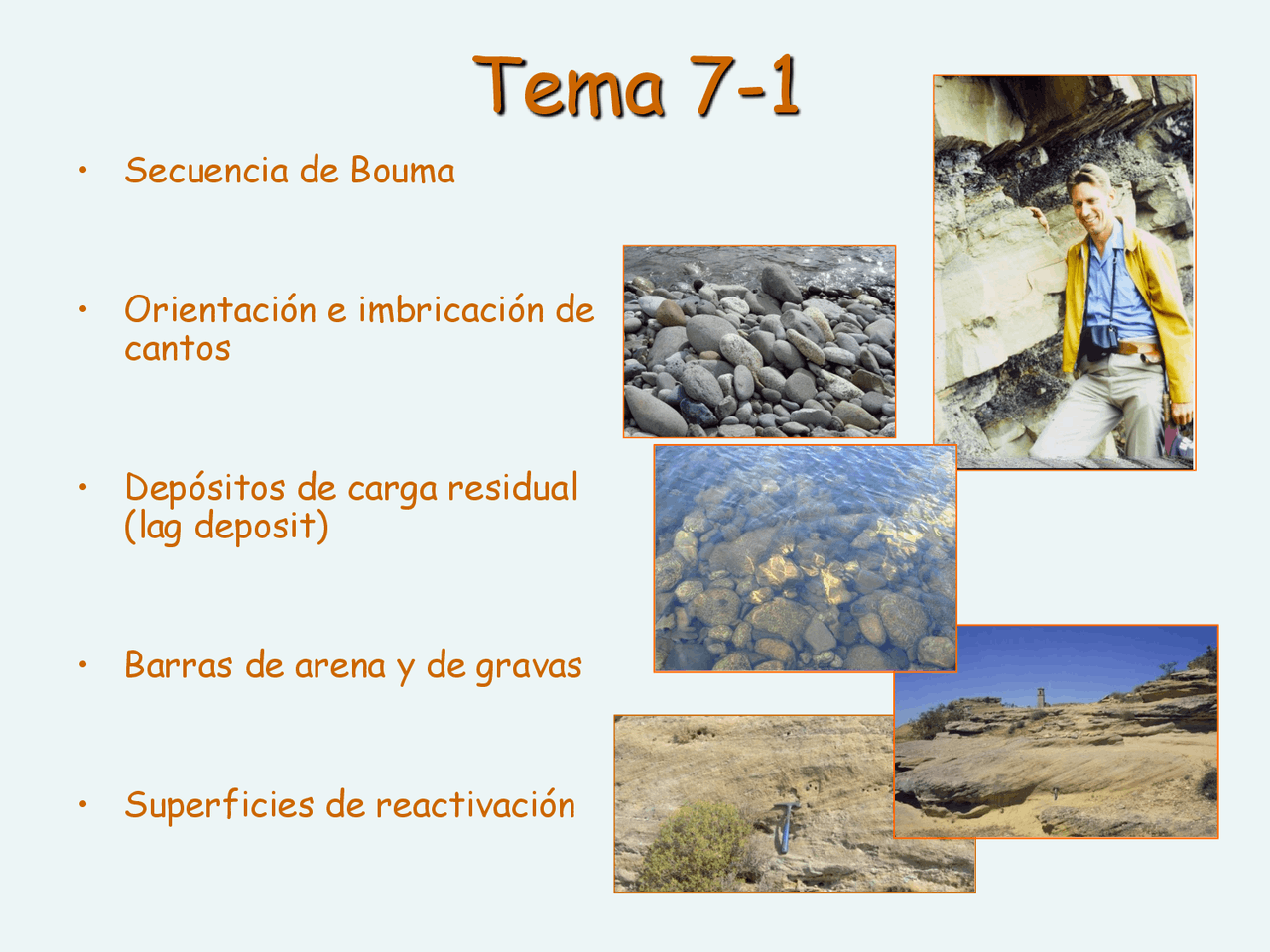 Tema 7: Secuencia de Bouma y otros | Diapositivas de Geología - Docsity