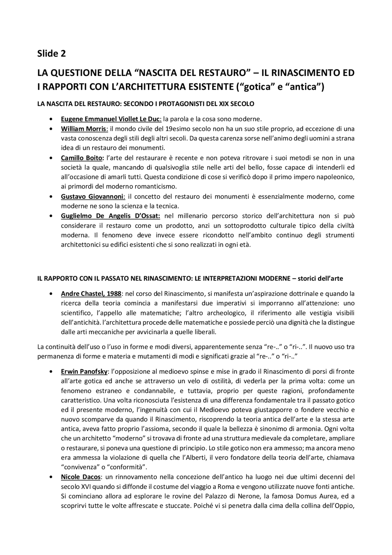 Fondamenti Di Restauro Docsity