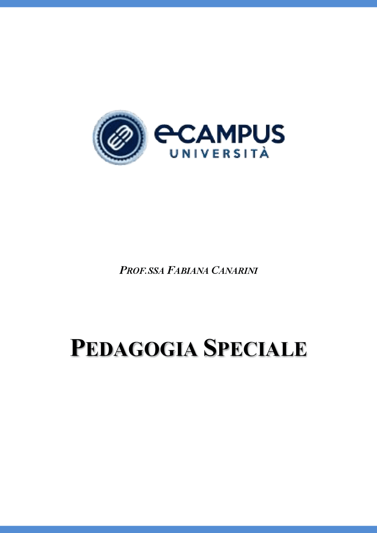 Pedagogia Speciale E Disturbi Specifici Dellapprendimento Docsity