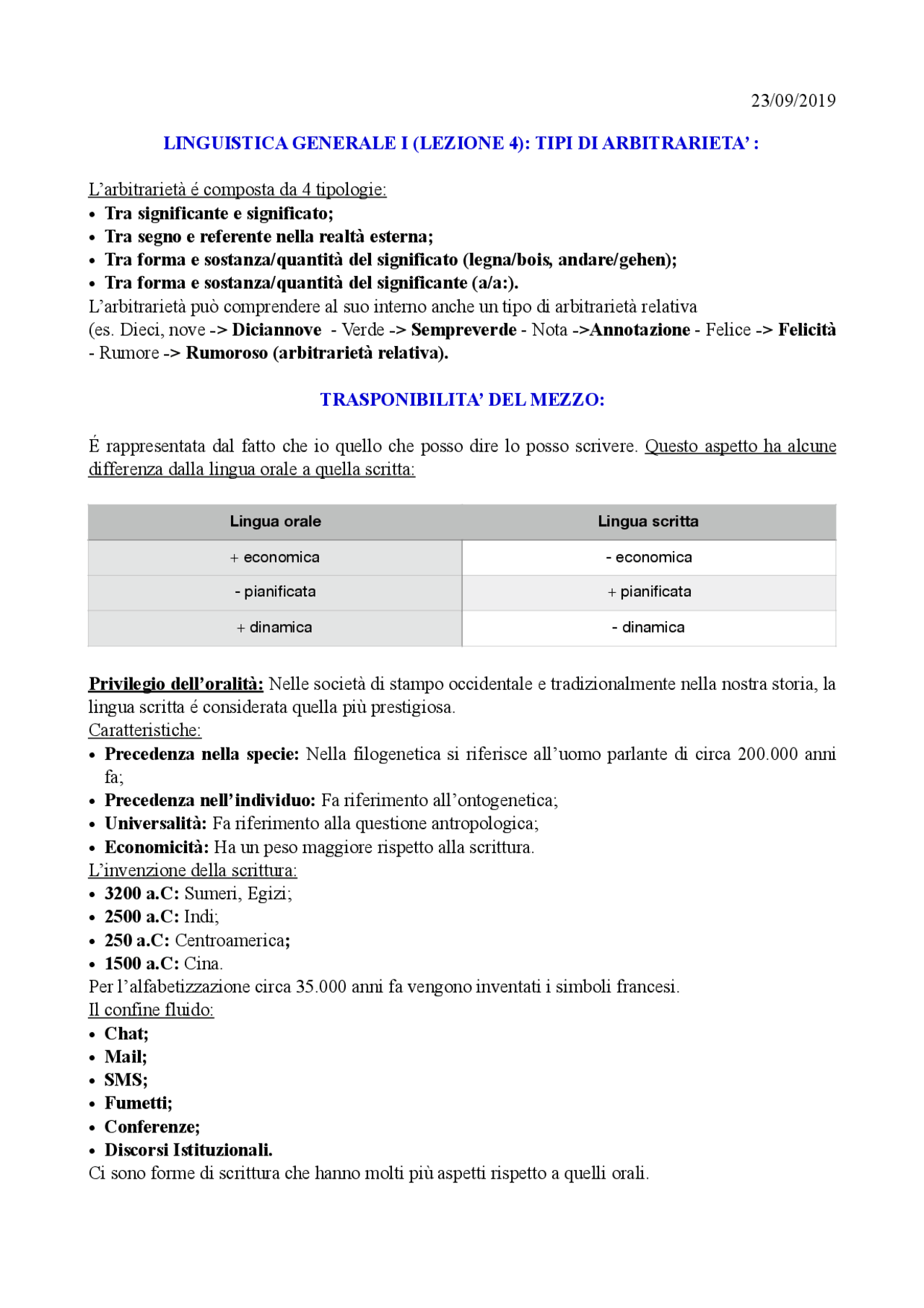 Tipologie Di Linguaggio Docsity