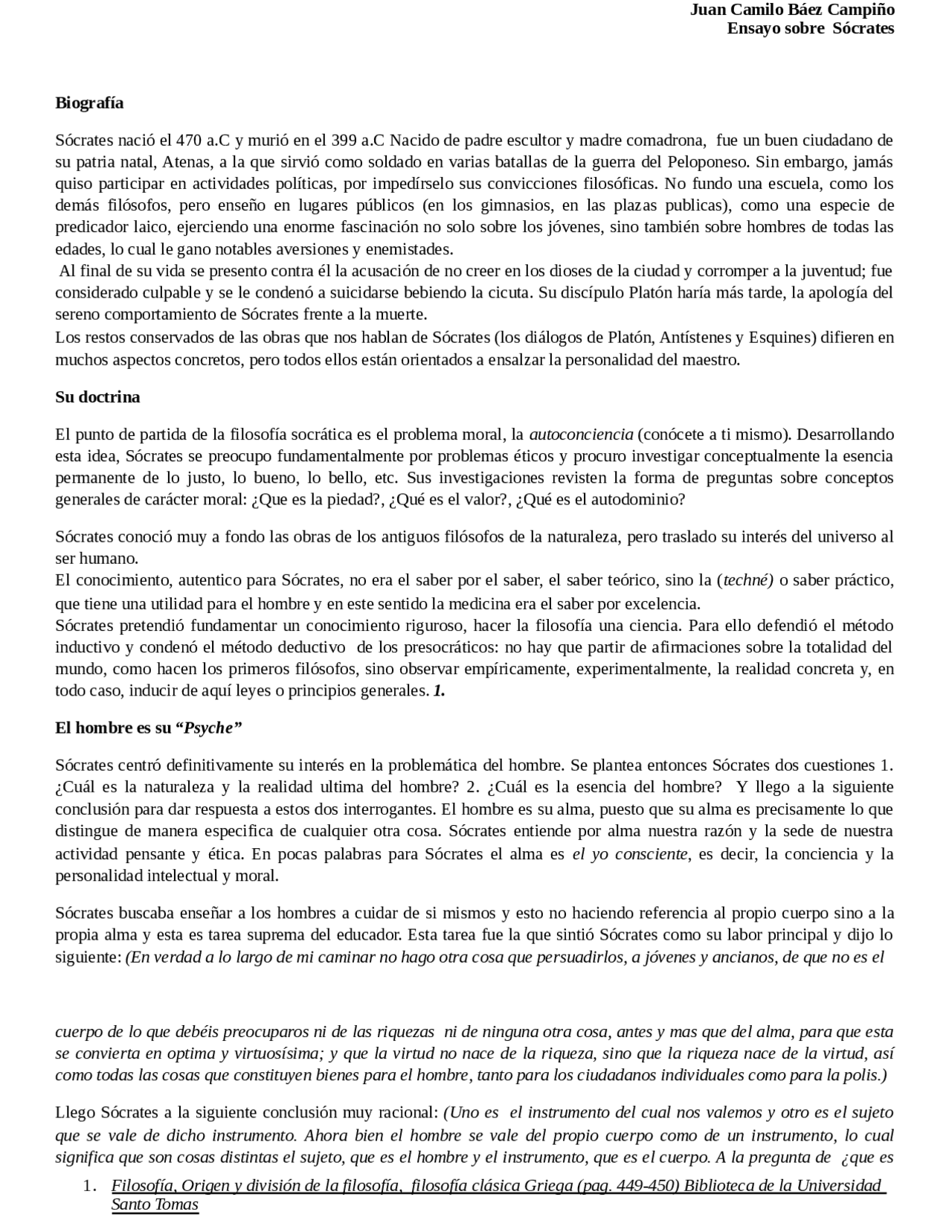 Ensayo Sobre Socrates Monografías Ensayos De Filosofía Docsity