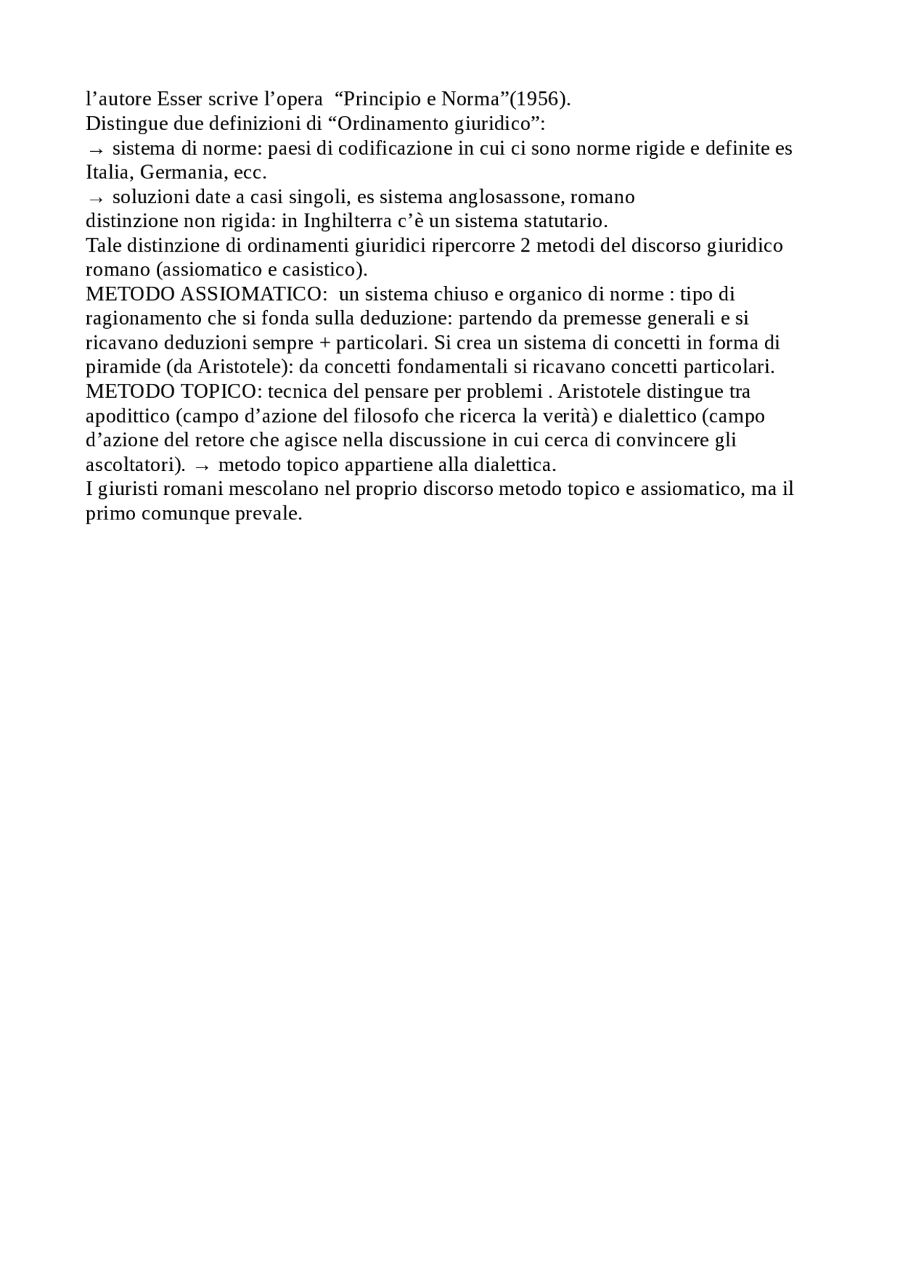 Metodo Della Giurisprudenza Romana Raggi Docsity