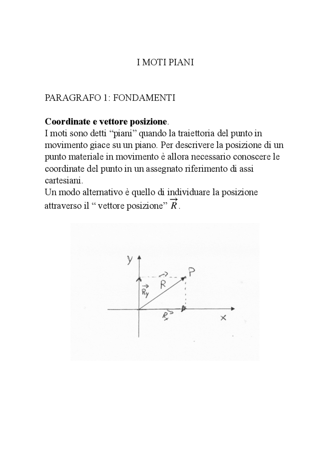 Appunti Sui Moti Piani Docsity