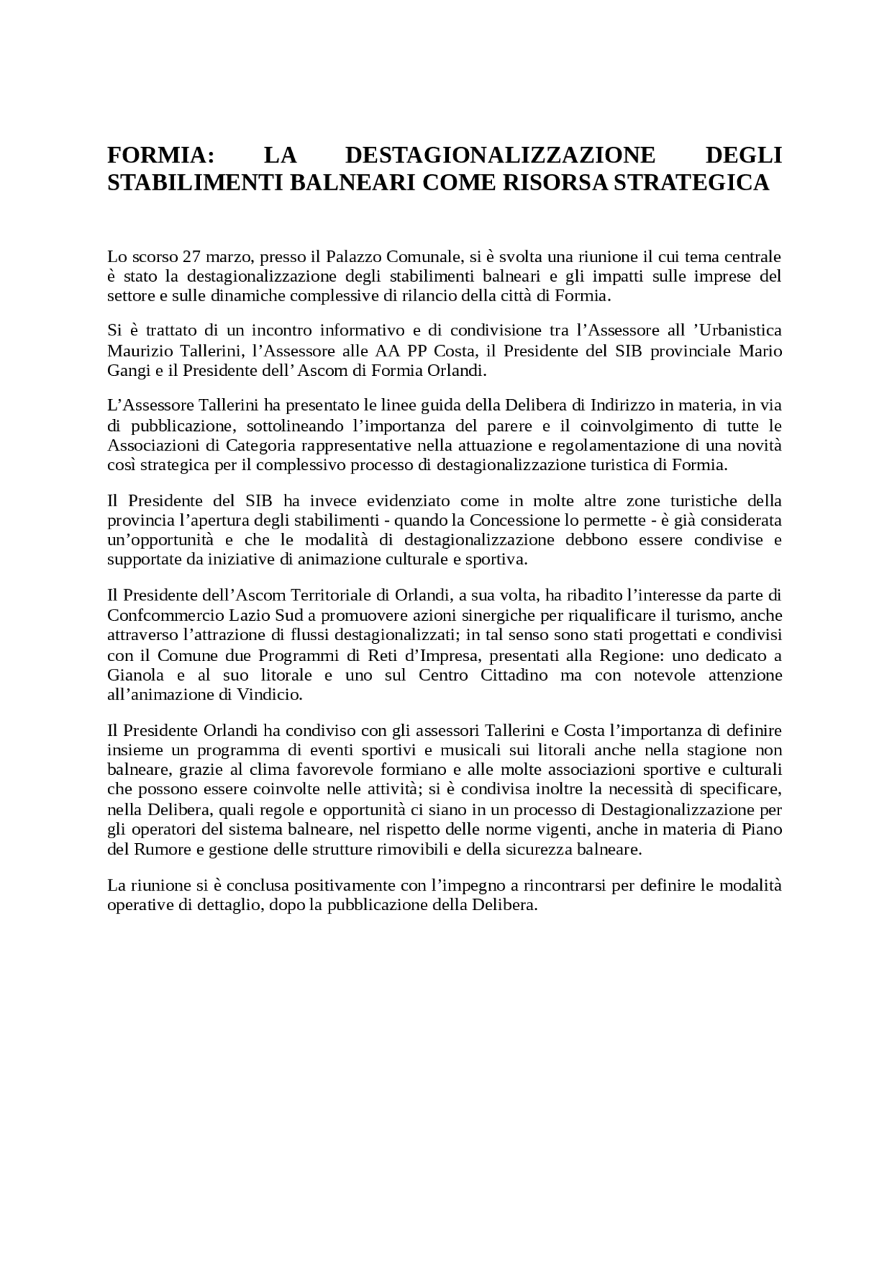 Esempio Articolo Di Giornale Docsity