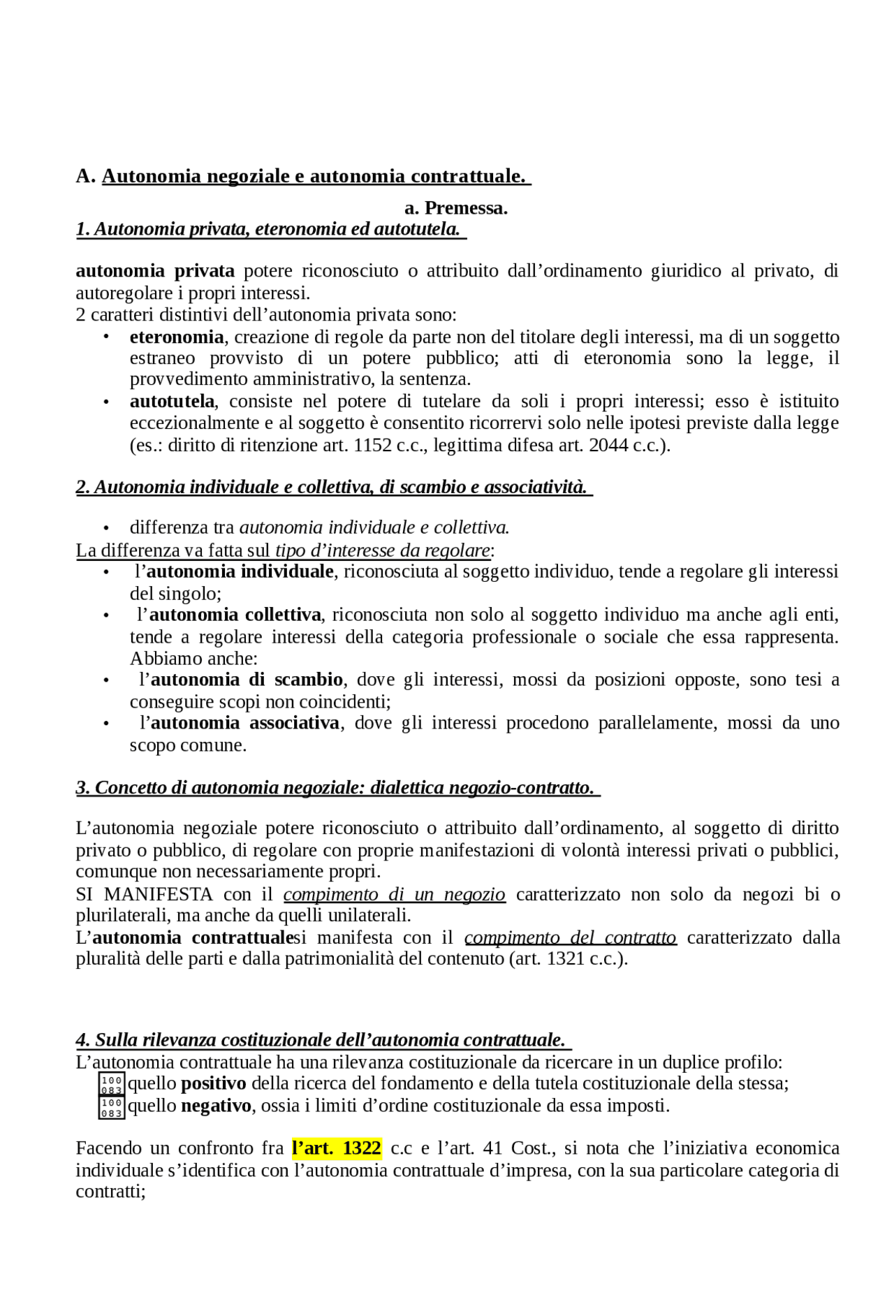 Rassunto Completo Contratti Perlingieri Docsity