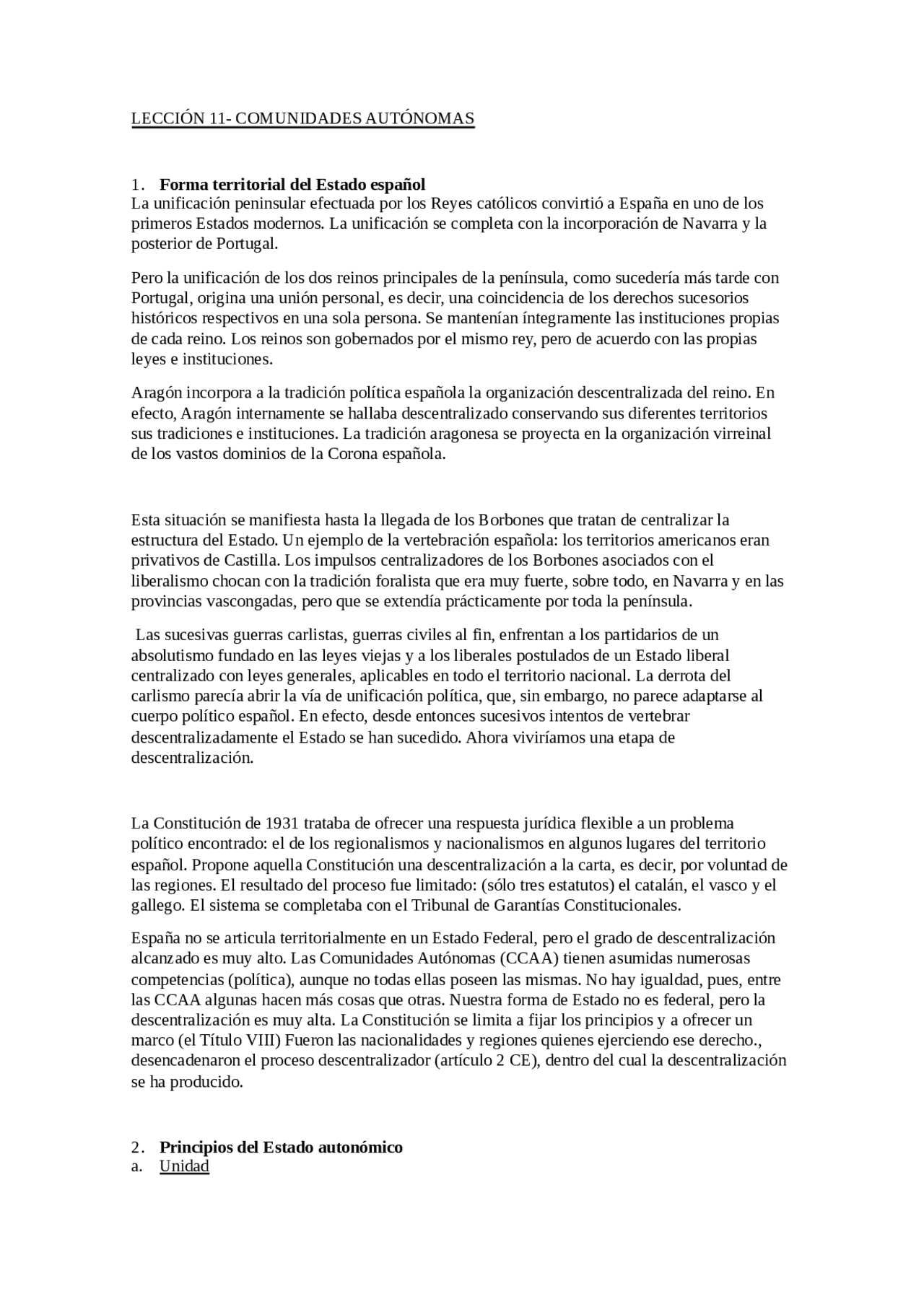 Tema 11 Derecho Constitucional Docsity