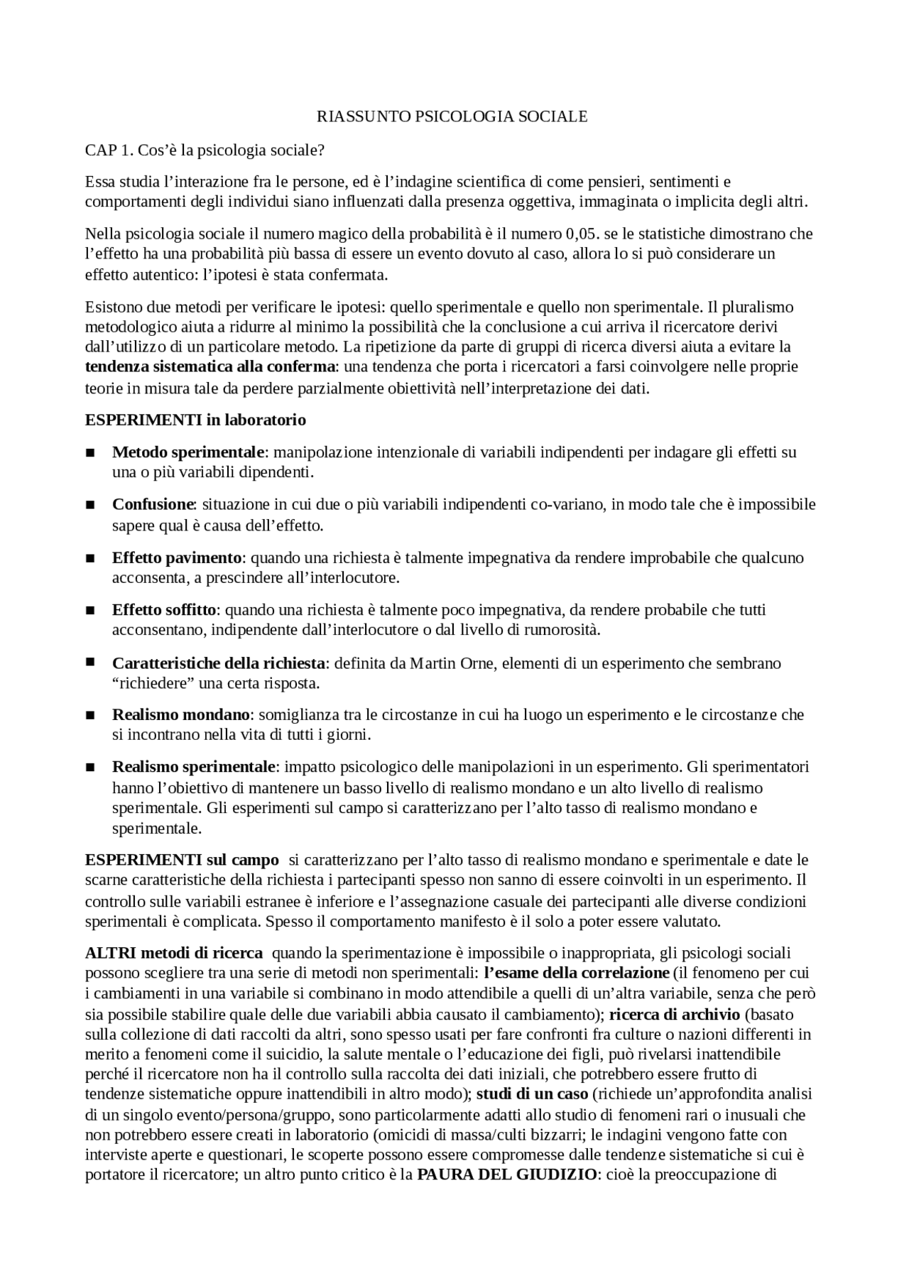Psicologia Sociale Teorie E Applicazioni Pearson Docsity